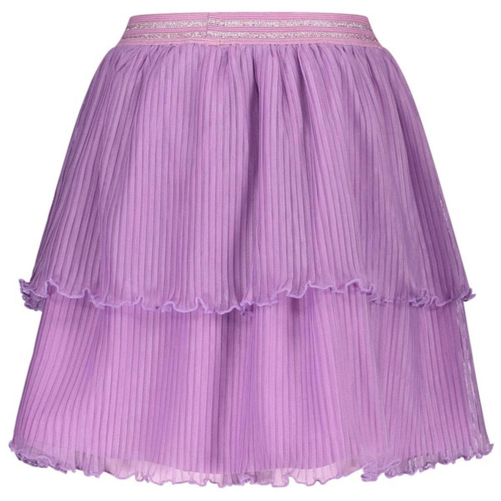 Le Chic rok met all over print paars | kleertjes.com