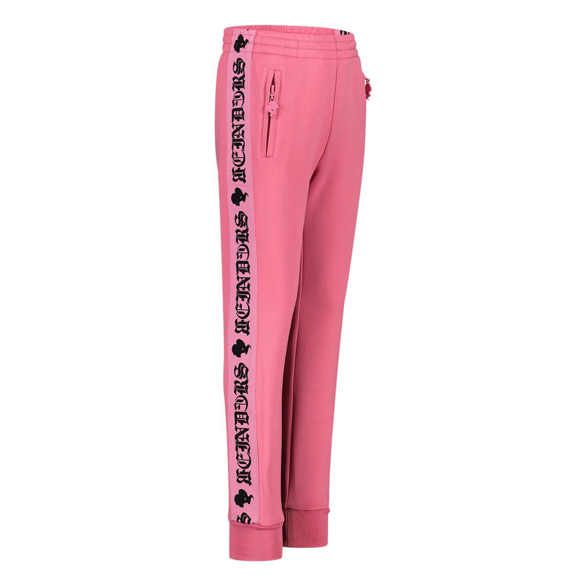Reinders broek met zijstreep roze/zwart | kleertjes.com