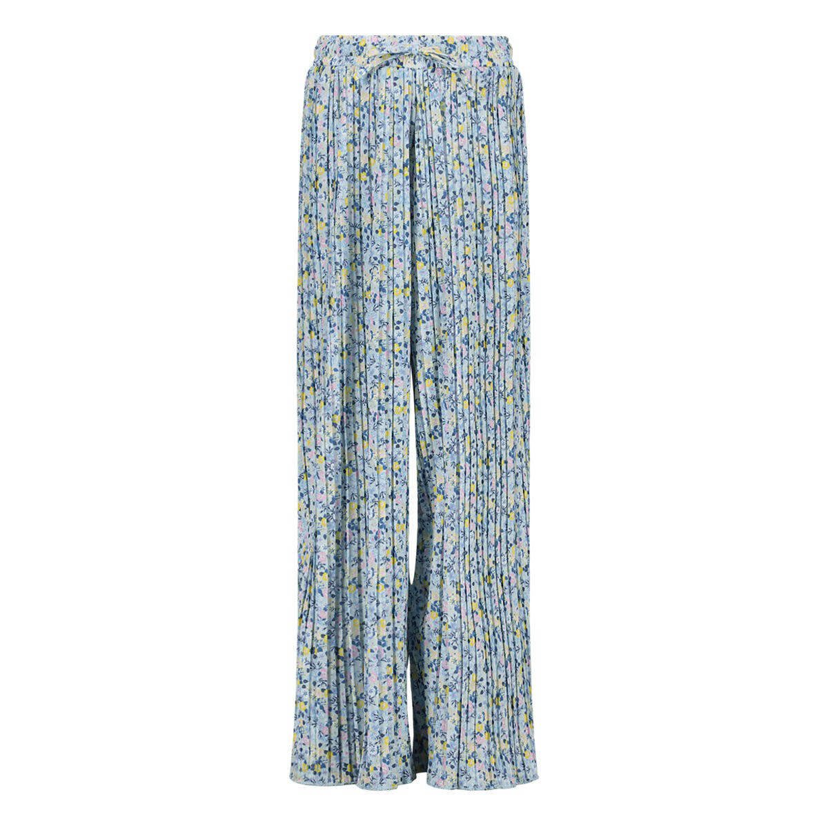 Me & My Monkey straight fit broek met all over print blauw | kleertjes.com