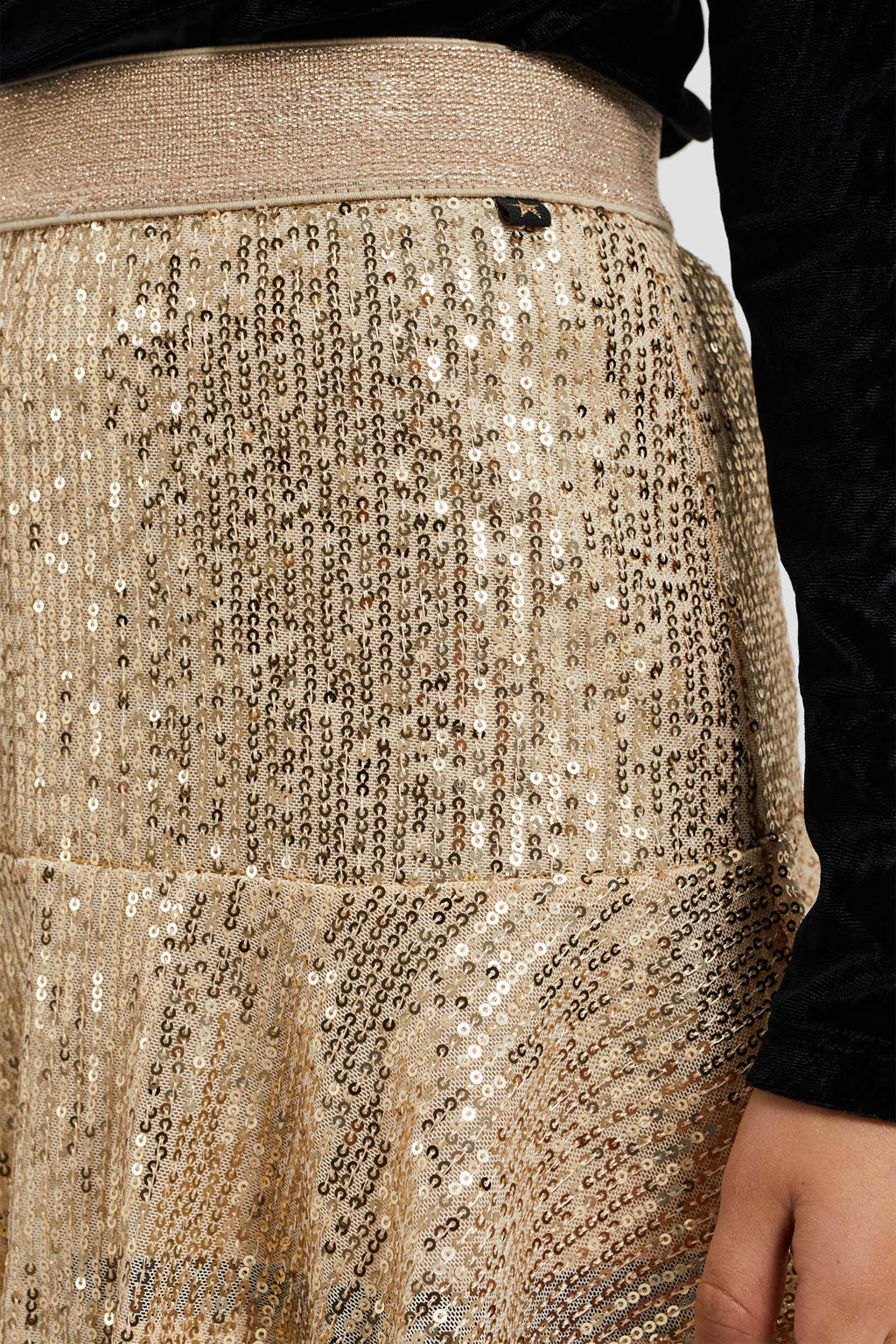 WE Fashion rok met pailletten goud | kleertjes.com