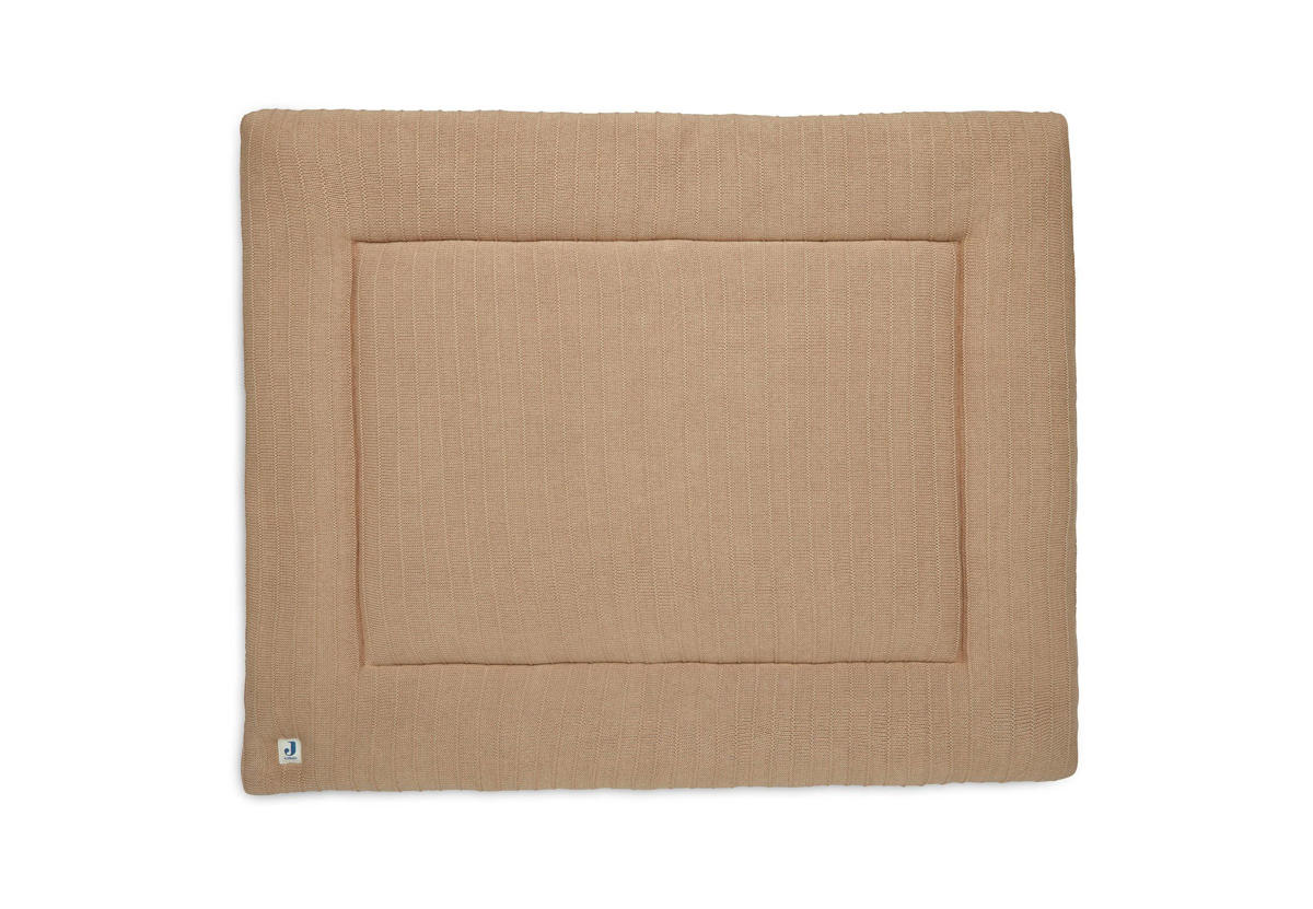 Jollein boxkleed 75x95cm Pure Knit Biscuit | kleertjes.com
