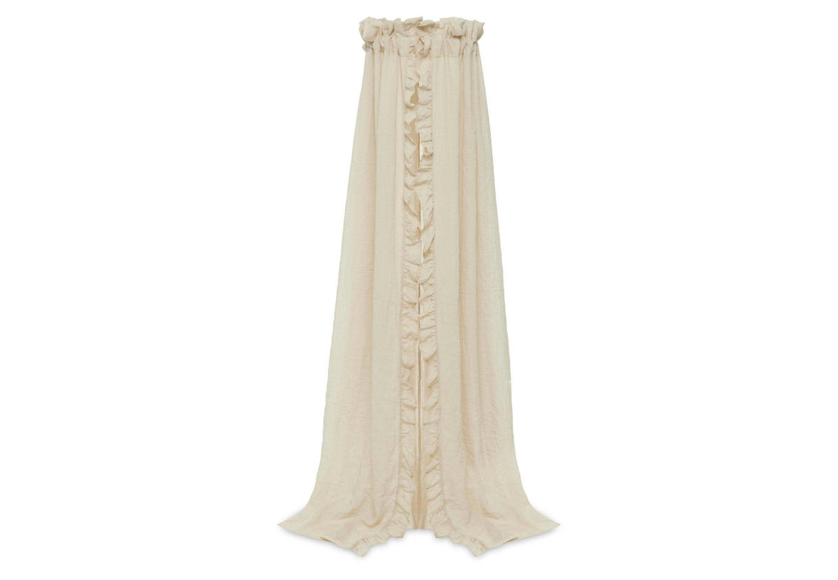 Jollein sluier Vintage Ruffle 155 cm Nougat | kleertjes.com