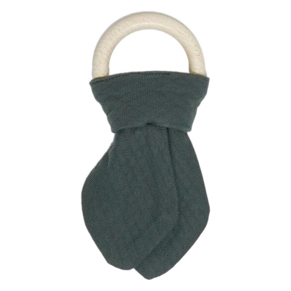 Snoozebaby houten bijtring Dark Green | kleertjes.com
