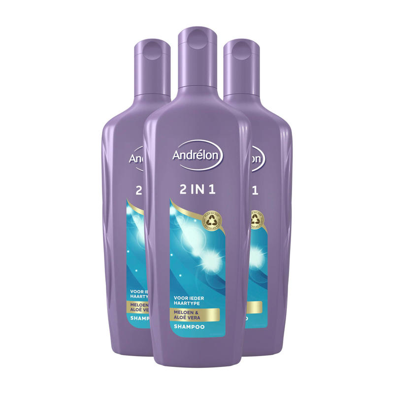 Andrélon 2 in 1 shampoo & conditioner - 3 x 300 ml | kleertjes.com