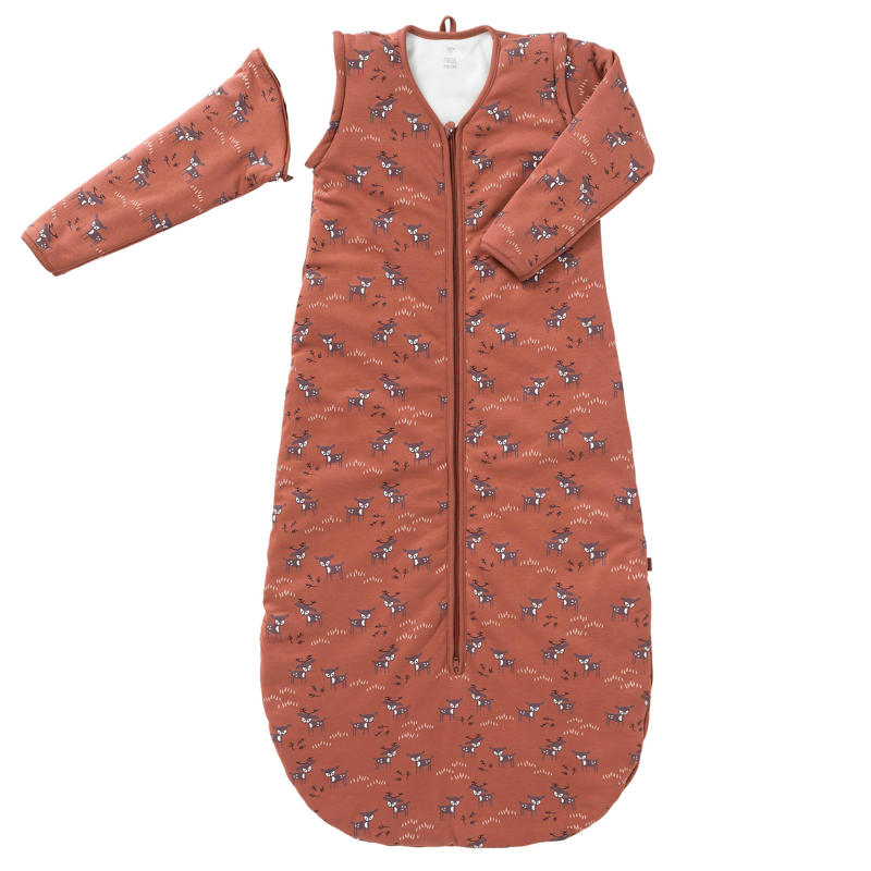 Fresk gevoerde baby winter slaapzak Deer Amber brown | kleertjes.com