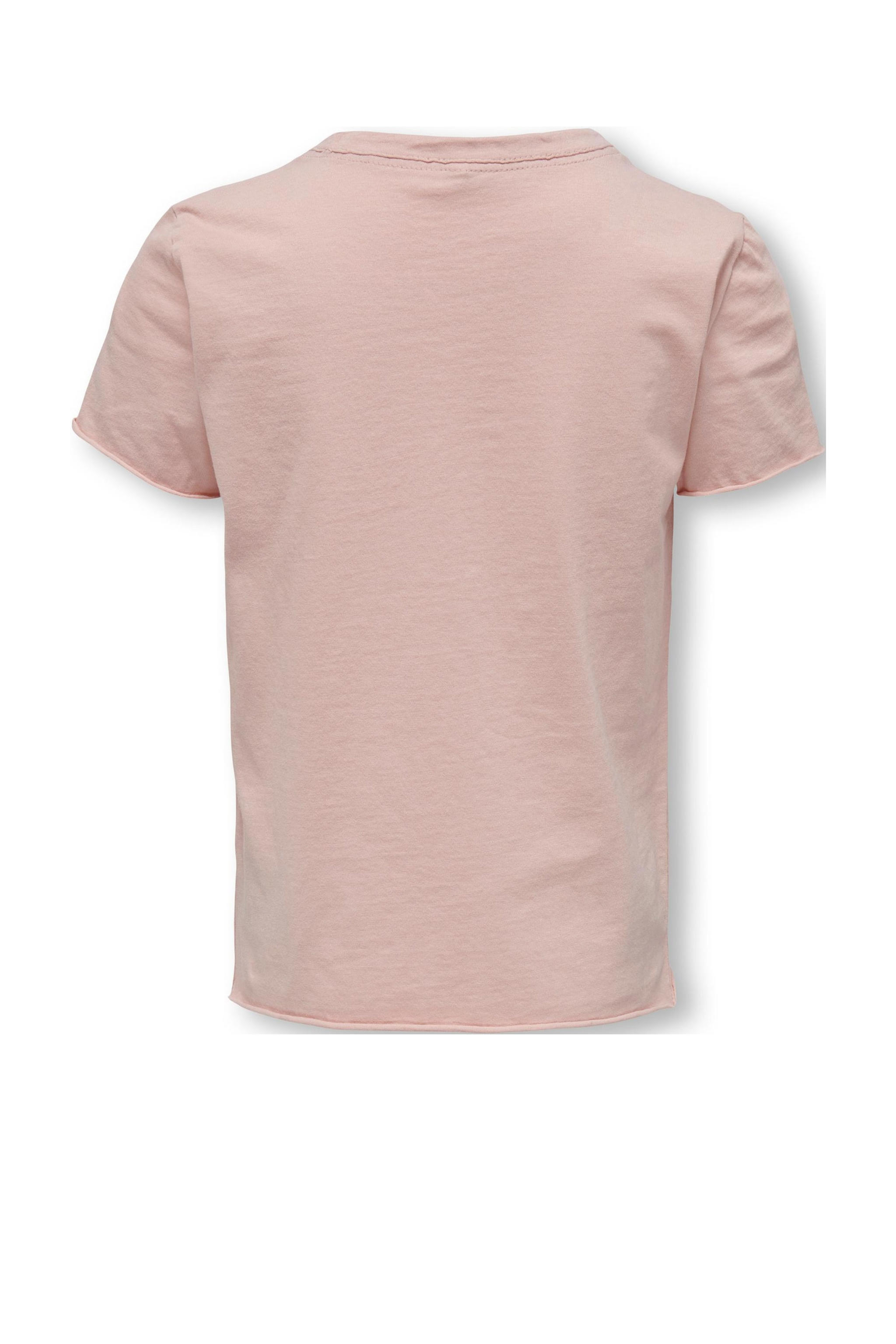 KIDS ONLY GIRL T-shirt KOGLUCY met printopdruk licht oudroze ...