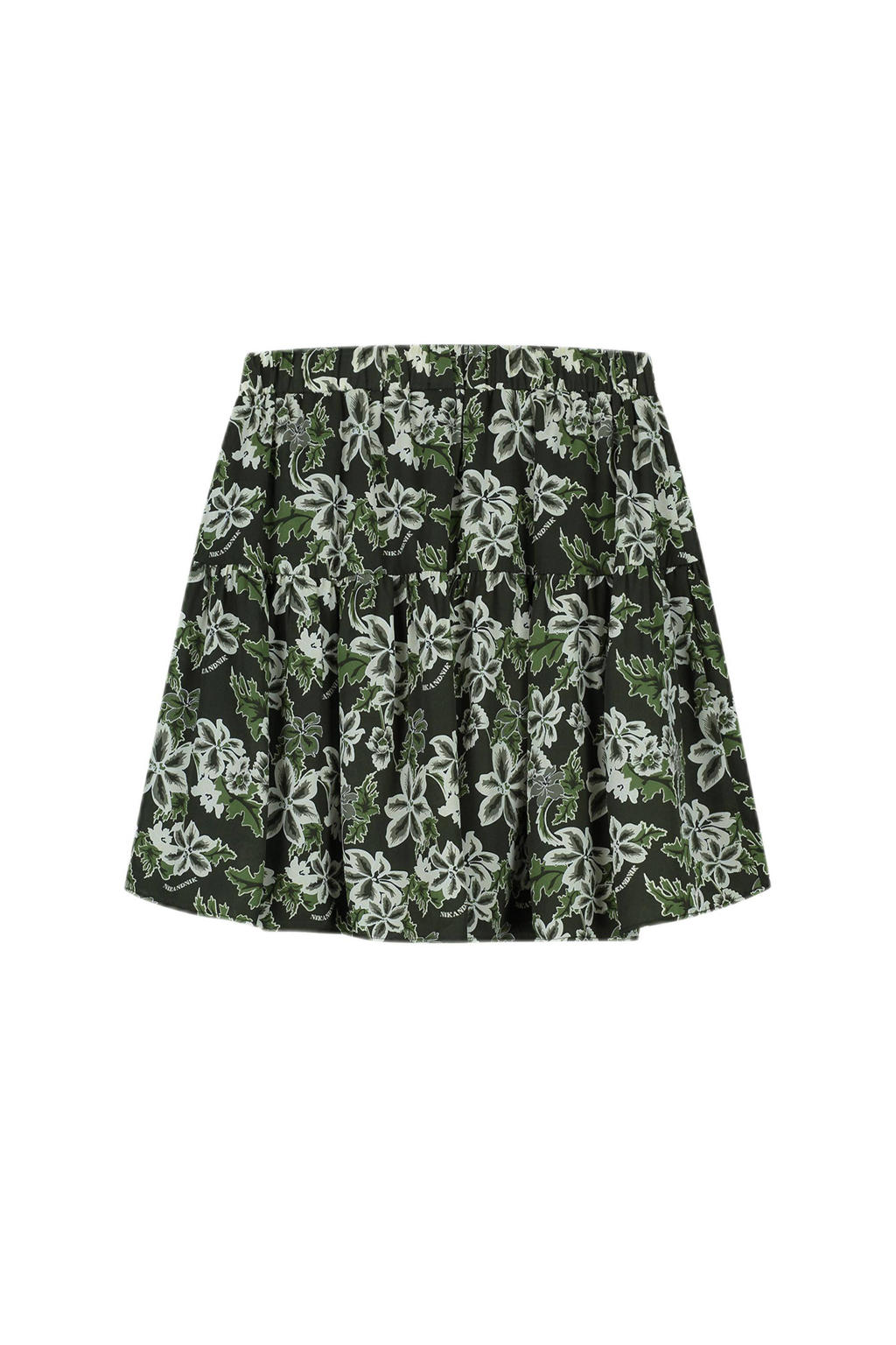 NIK&NIK gebloemde rok Ruby groen | kleertjes.com