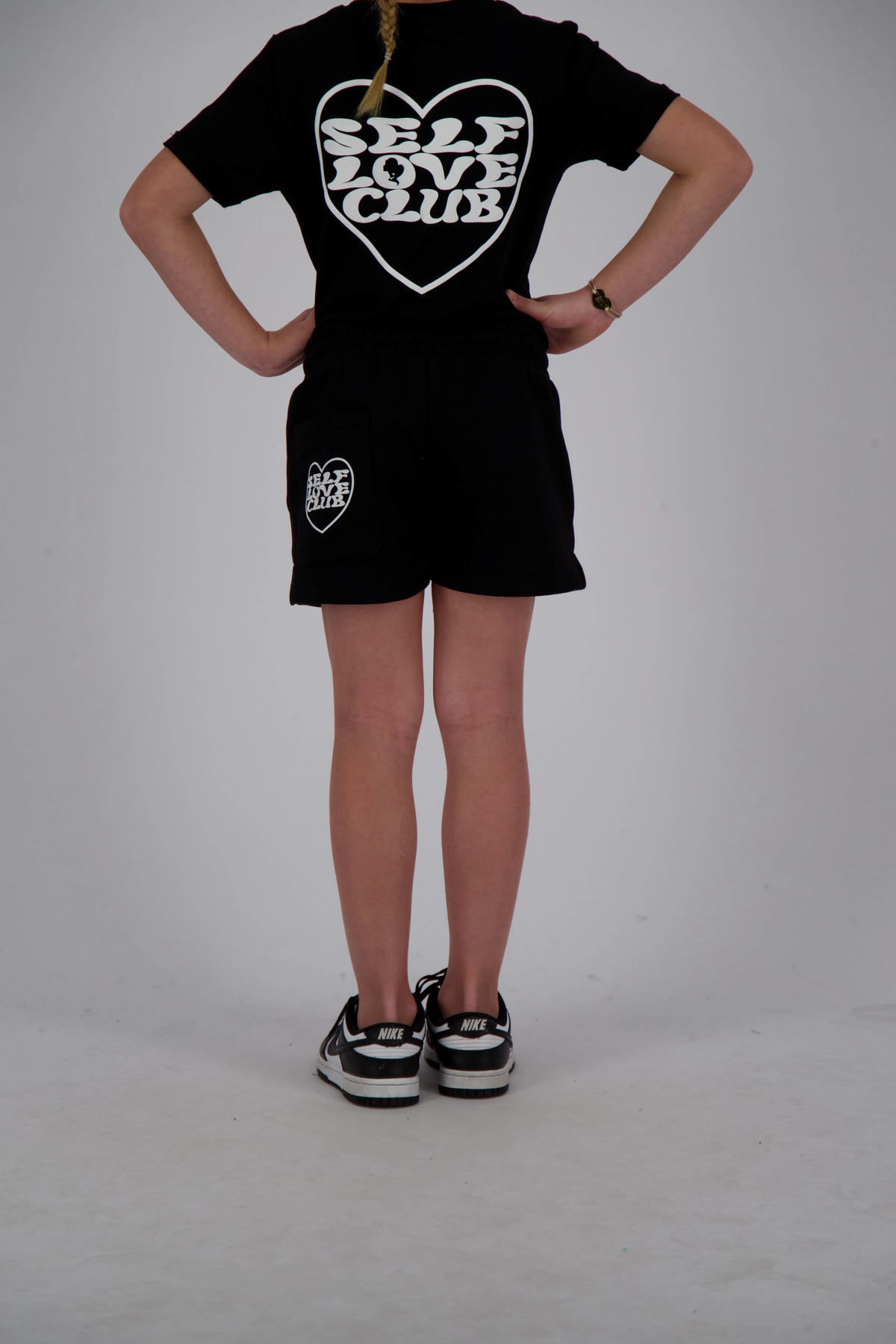 Reinders T-shirt met hartjes zwart | kleertjes.com