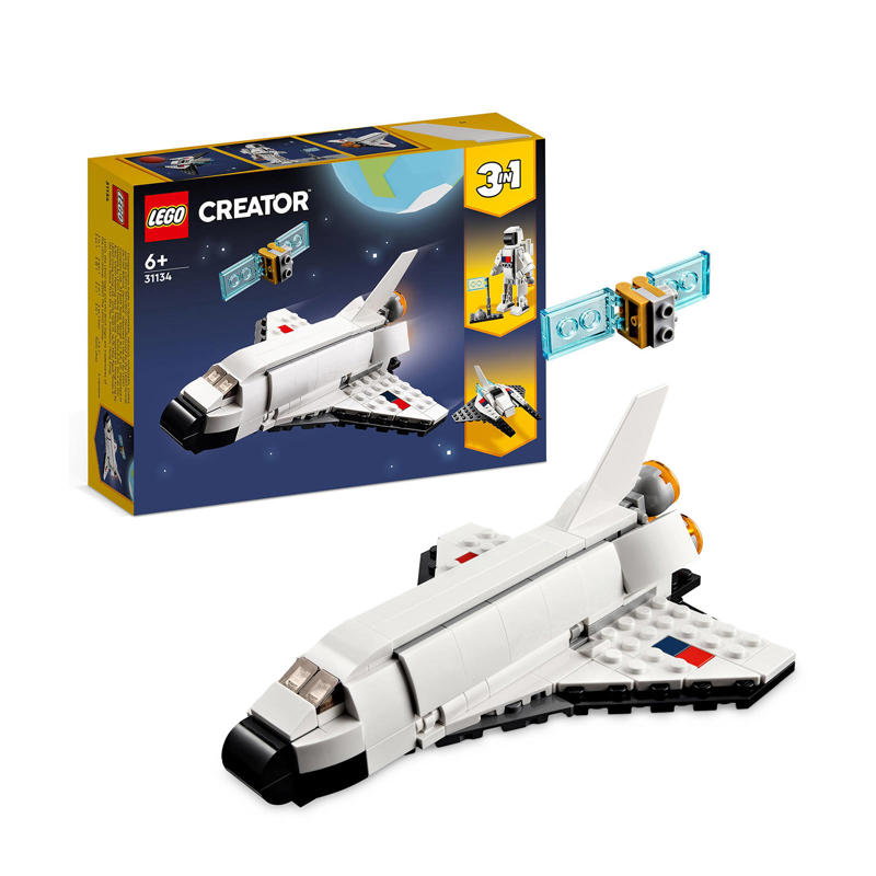 LEGO Creator 3-in-1 Space Shuttle - Ruimteschip-Astronaut Speelgoed ...