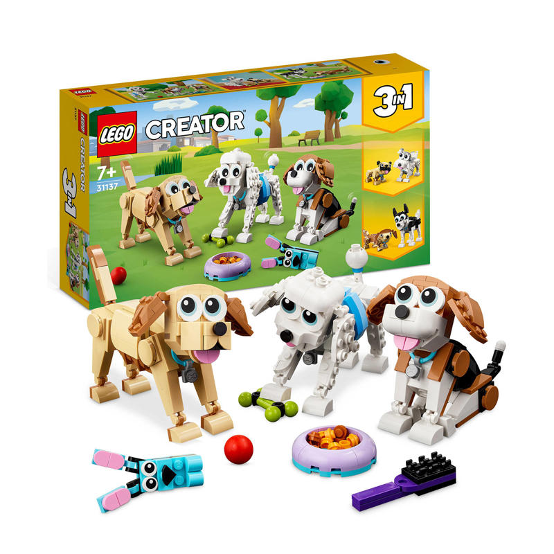 LEGO Creator 3-in-1 Schattige Honden Dieren Speelgoed Set met Teckel ...