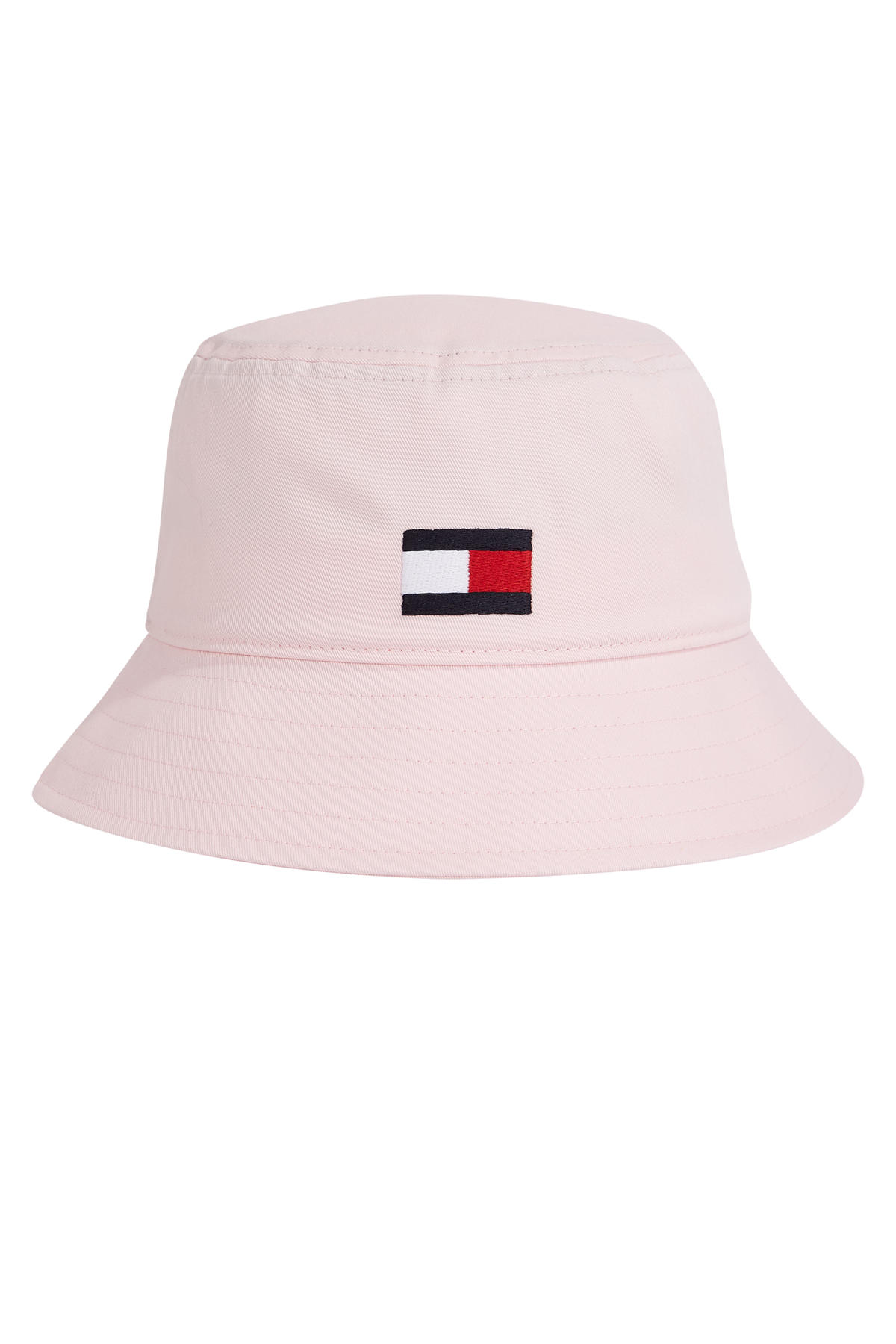 Tommy Hilfiger bucket hat met logo lichtroze | kleertjes.com