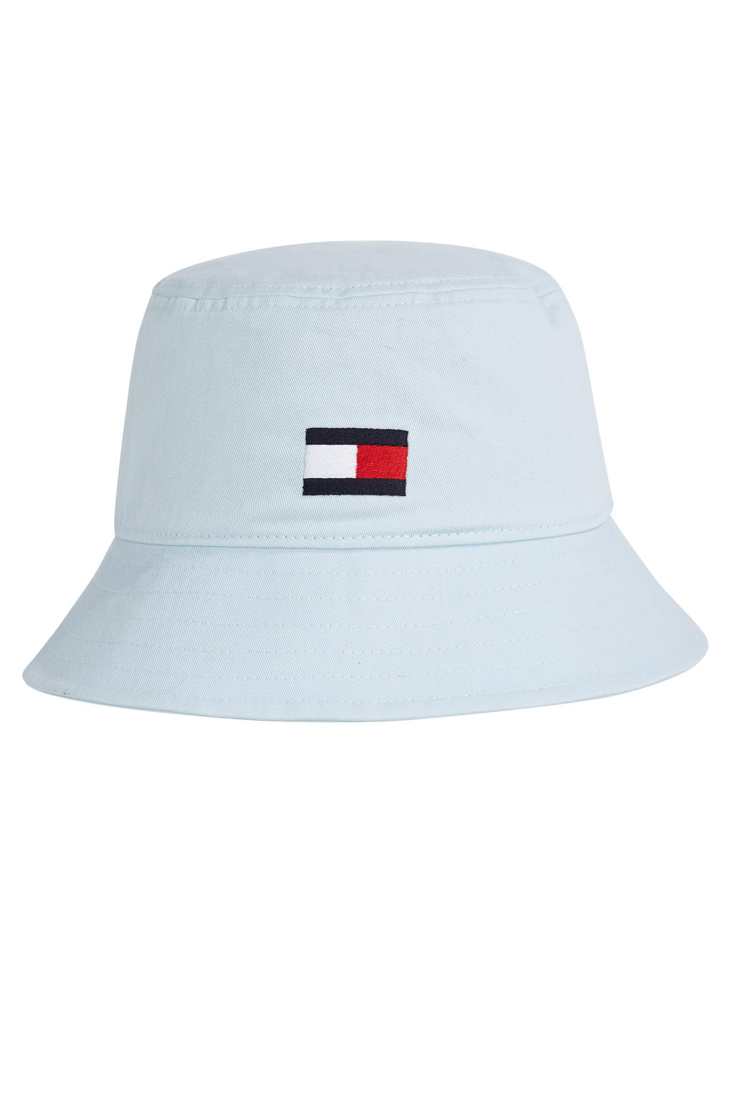 Tommy Hilfiger bucket hat met logo lichtblauw | kleertjes.com
