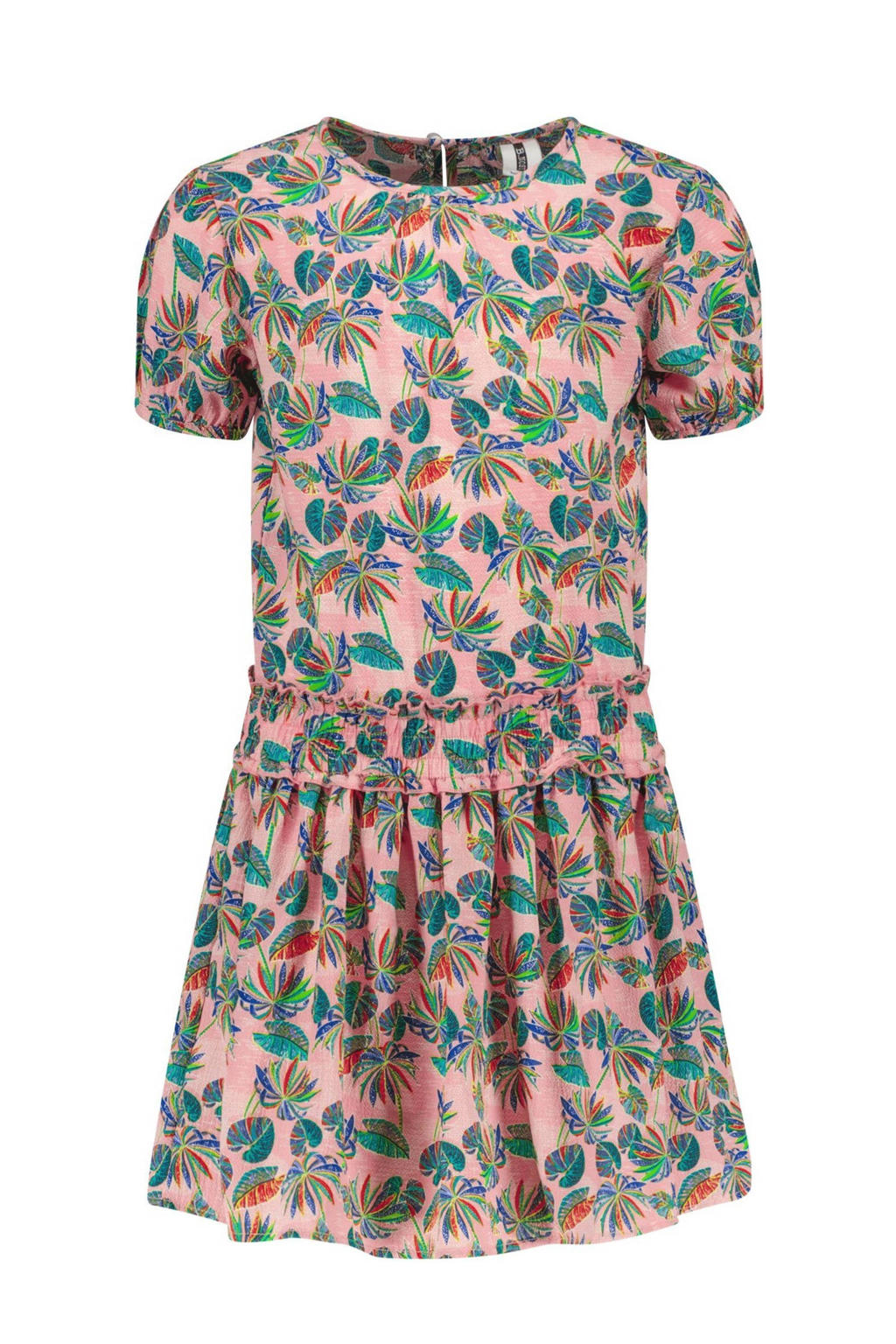 B.Nosy jurk B.Sunkissed van polyester roze/groen/blauw | kleertjes.com