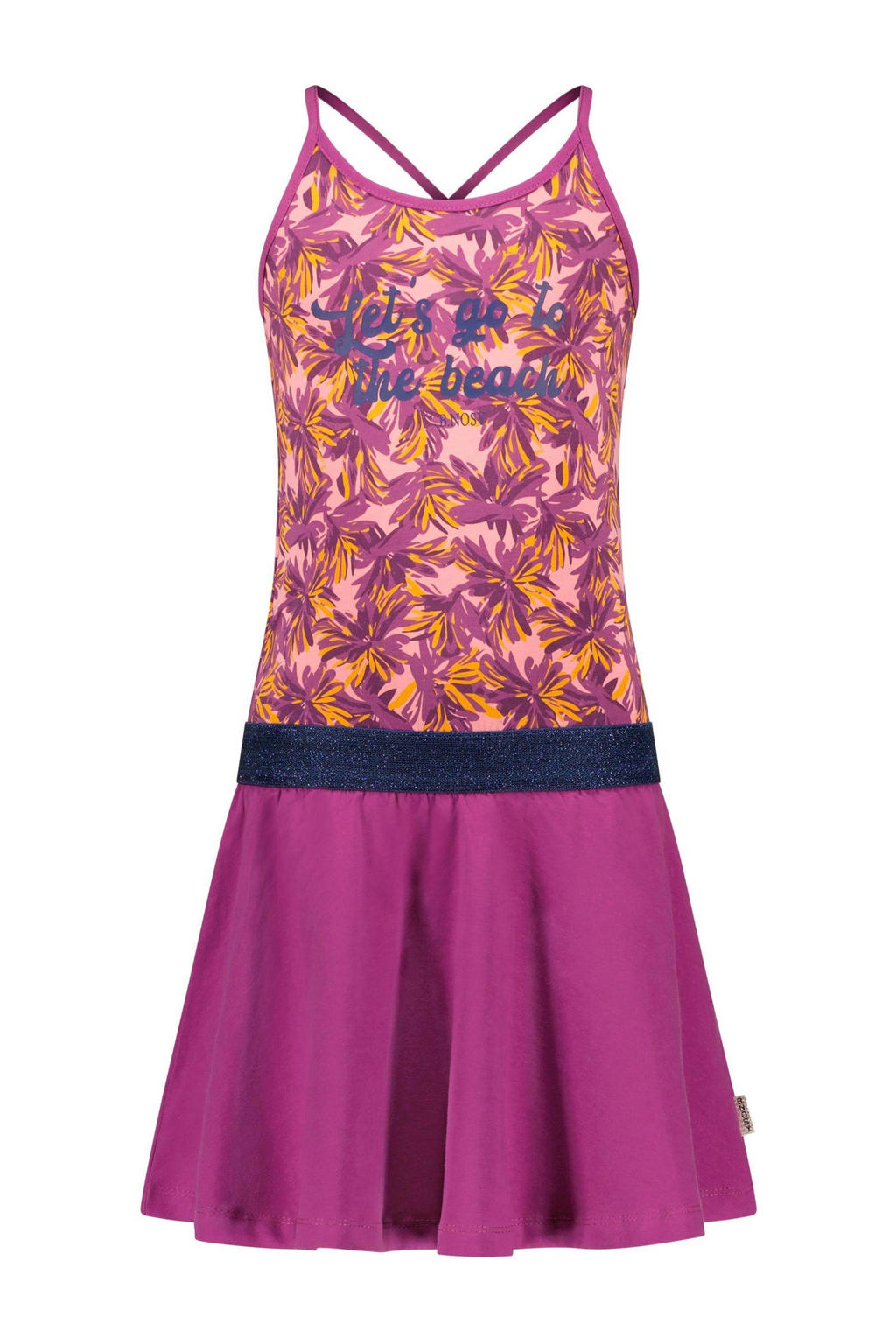 B.Nosy jurk met all over print magenta/roze | kleertjes.com