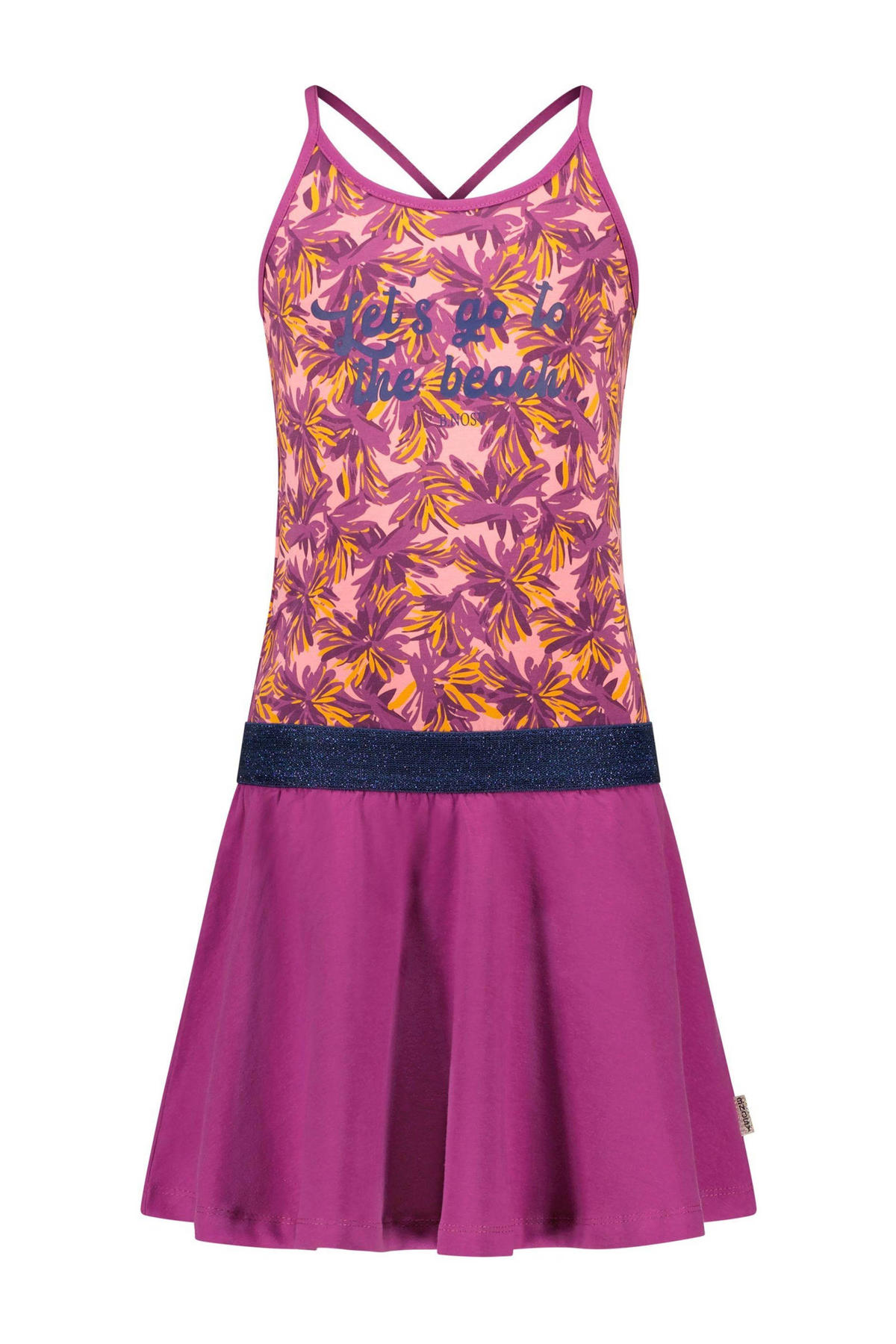 B.Nosy jurk met all over print magenta/roze | kleertjes.com