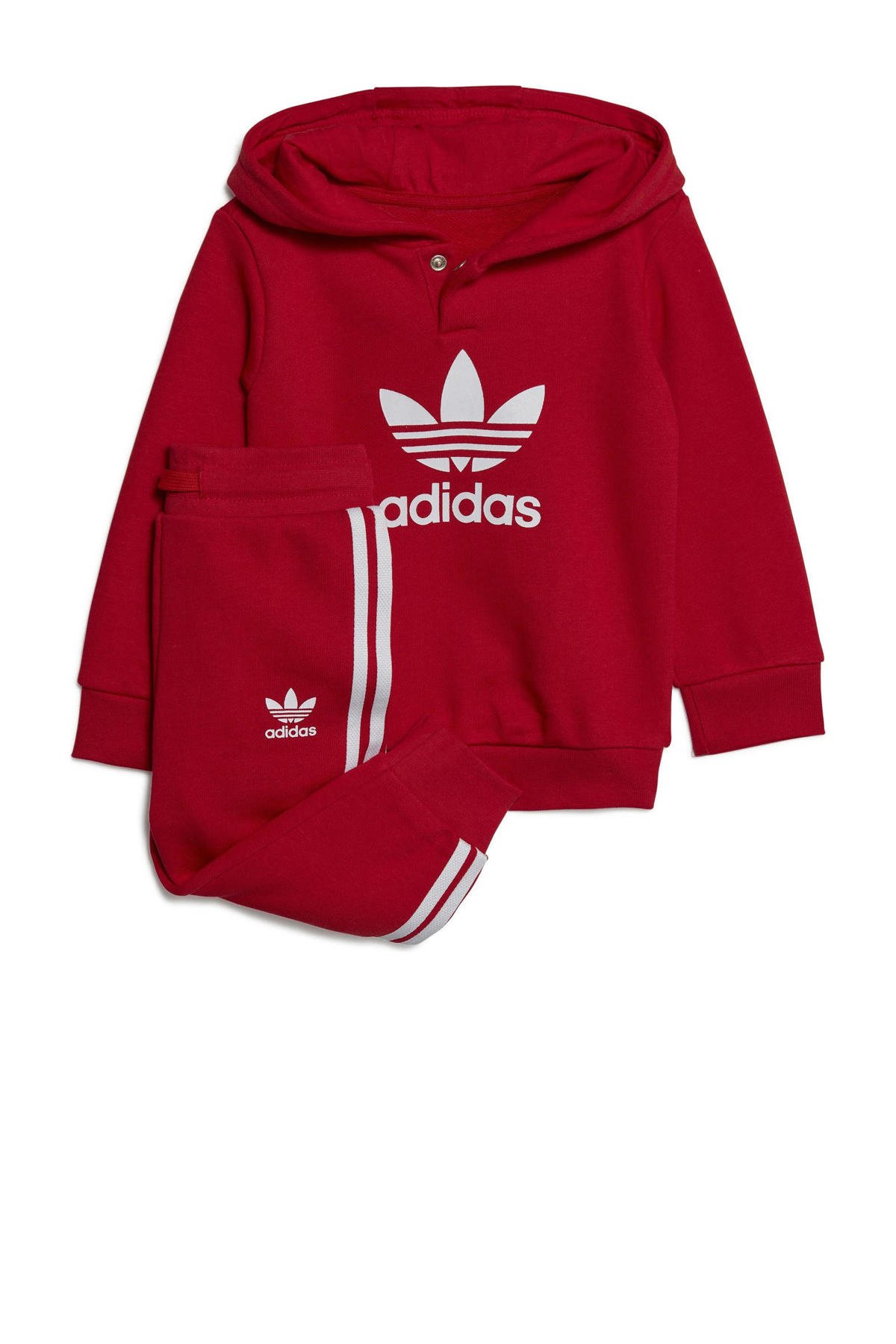 adidas Originals Adicolor joggingpak rood | kleertjes.com