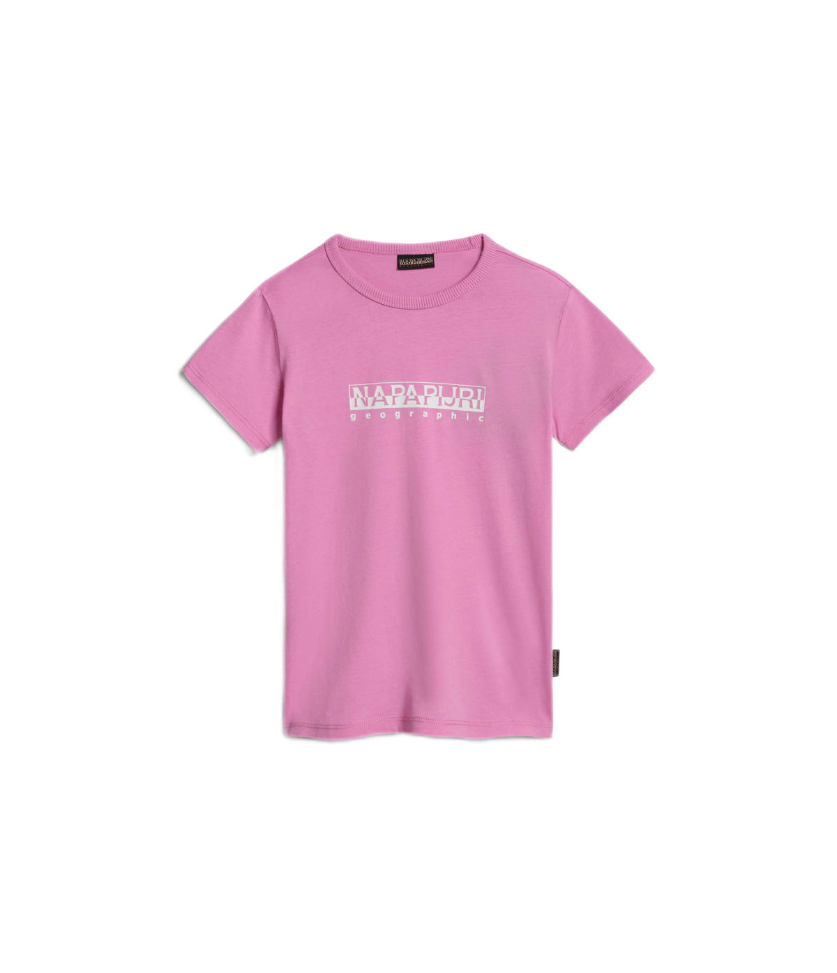 Napapijri T-shirt K S-BOX SS 1 met logo roze | kleertjes.com