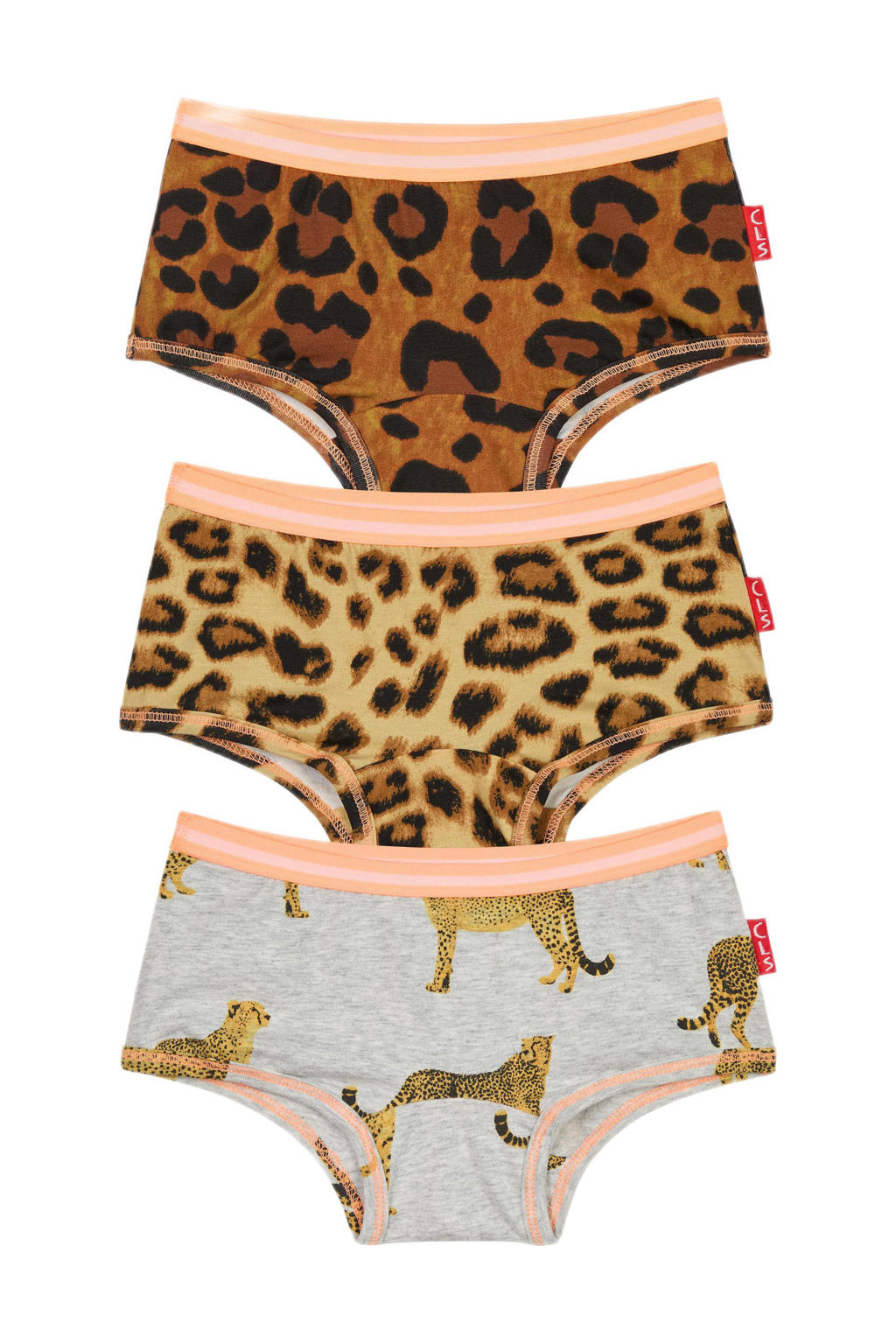 Claesen's hipster - set van 3 grijs/bruin | kleertjes.com