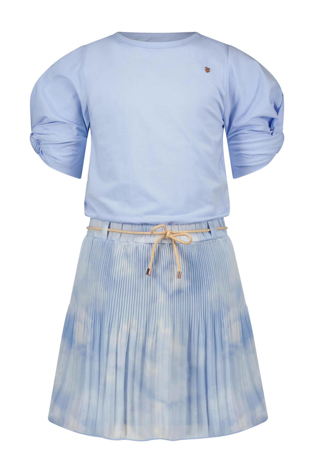 NONO midi jurk lichtblauw kopen? | Morgen in huis | kleertjes.com