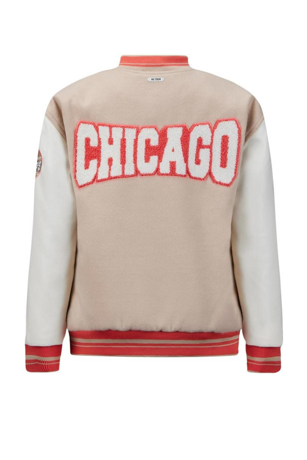 Retour Jeans bomberjack zomer Coco beige/offwhite/rood | kleertjes.com