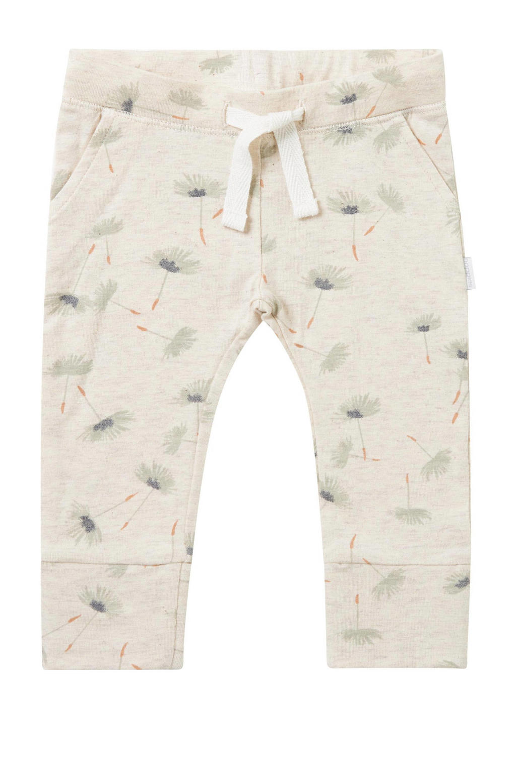 Noppies baby regular fit broek Mayo met all over print ecru | kleertjes.com