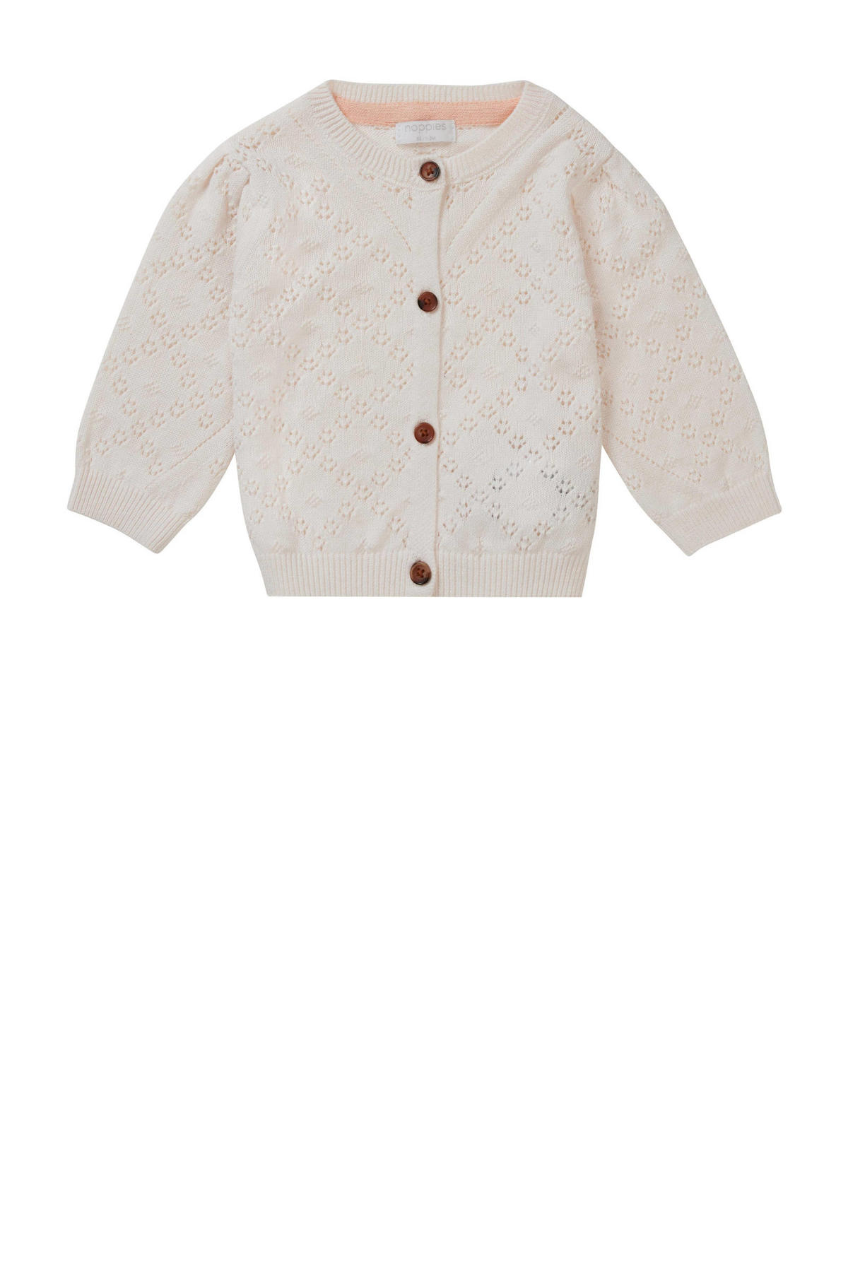 Noppies baby vest Nice van katoen ecru | kleertjes.com