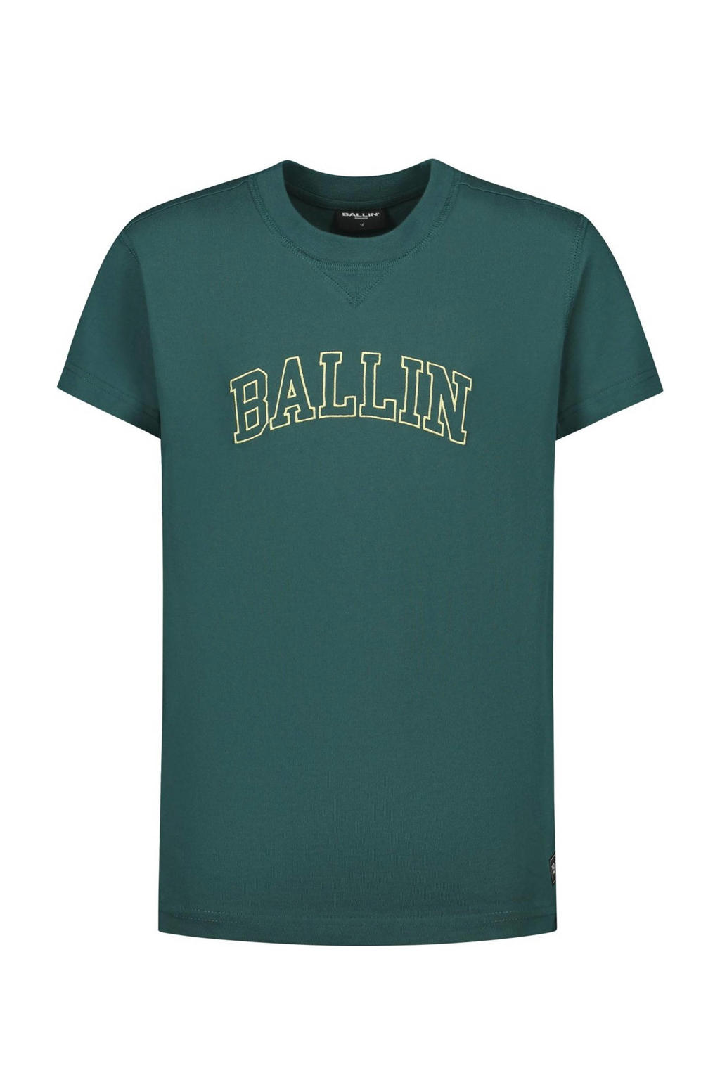 Ballin T-shirt met printopdruk donkergroen | kleertjes.com