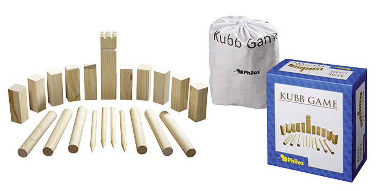 Philos Dennenhouten Kubb spel original | kleertjes.com