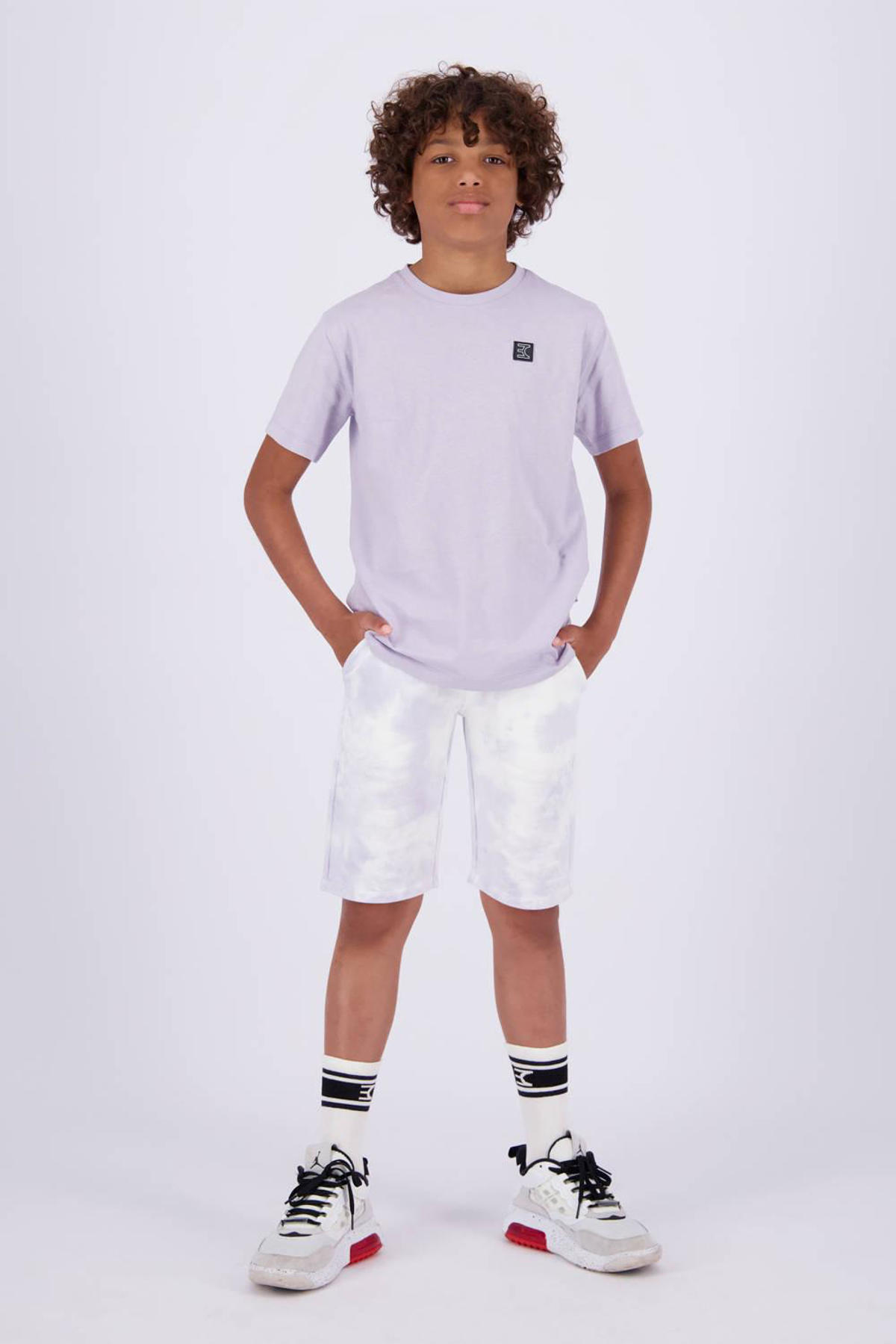 Vingino T-shirt met logo lila | kleertjes.com