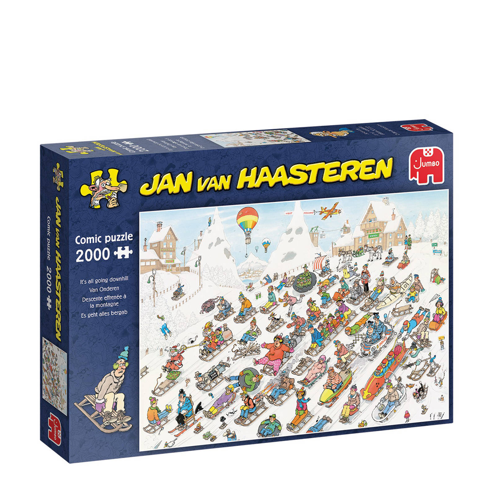Jan van Haasteren van onderen legpuzzel 2000 stukjes | kleertjes.com