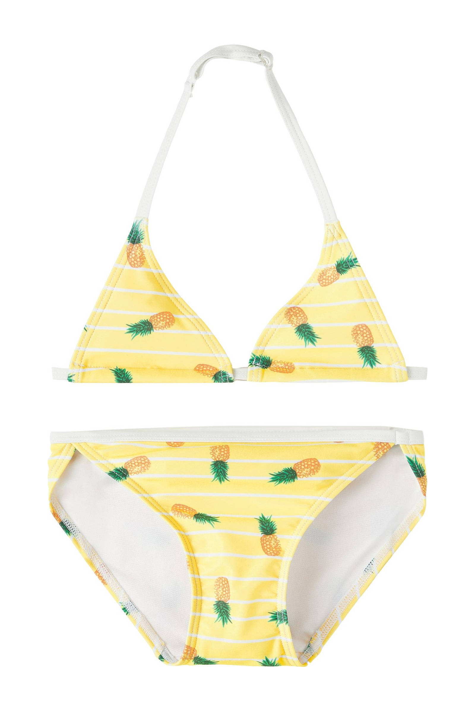 NAME IT KIDS triangel bikini NKFZIZA geel/groen | kleertjes.com
