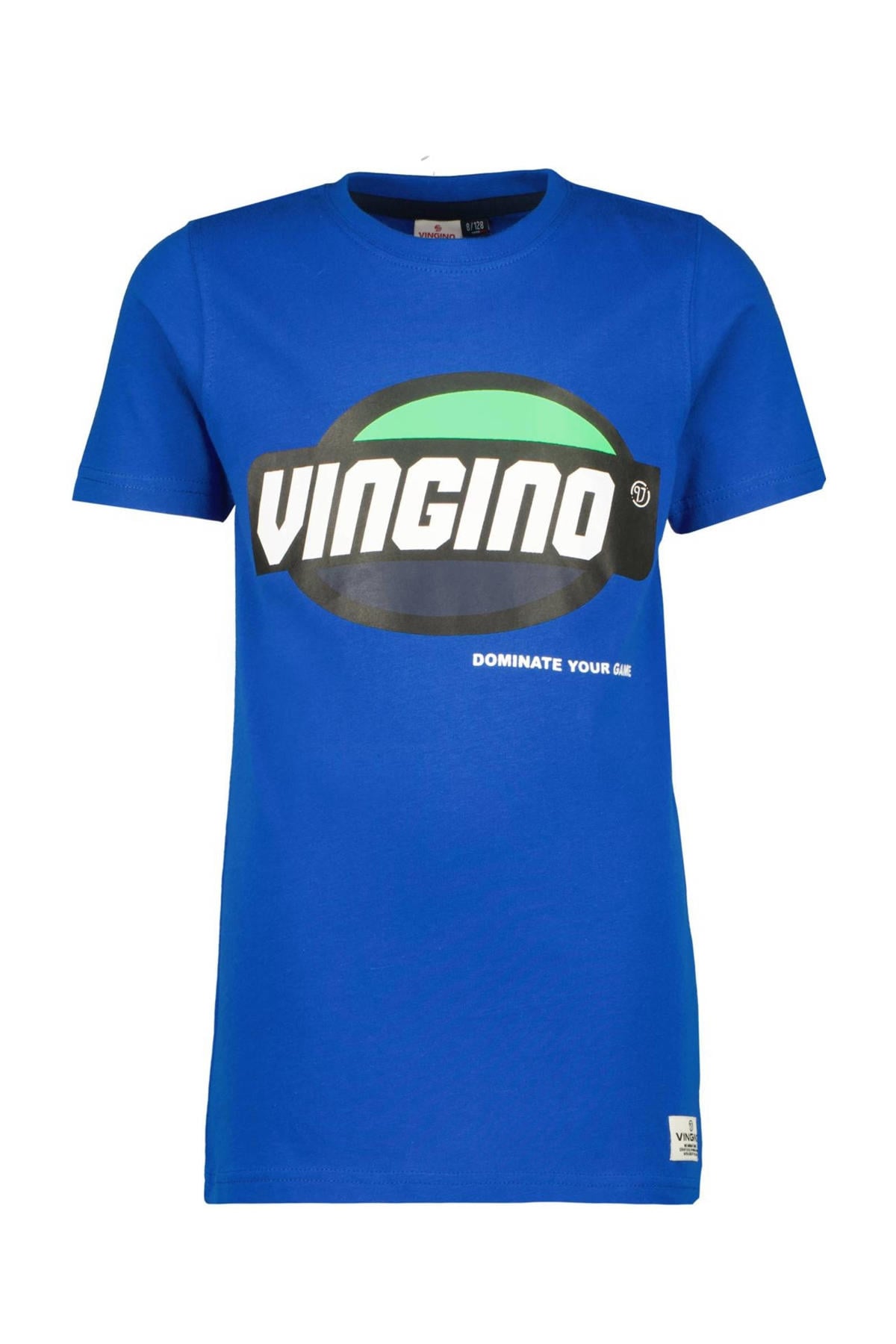Vingino T-shirt met logo kobaltblauw | kleertjes.com