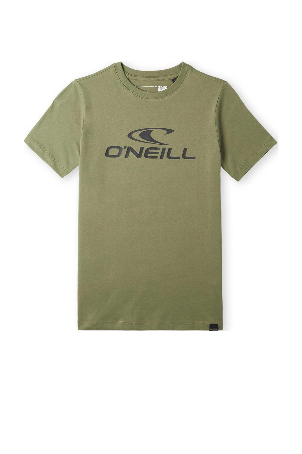 O'Neill T-shirt Wave met logo olijfgroen | kleertjes.com