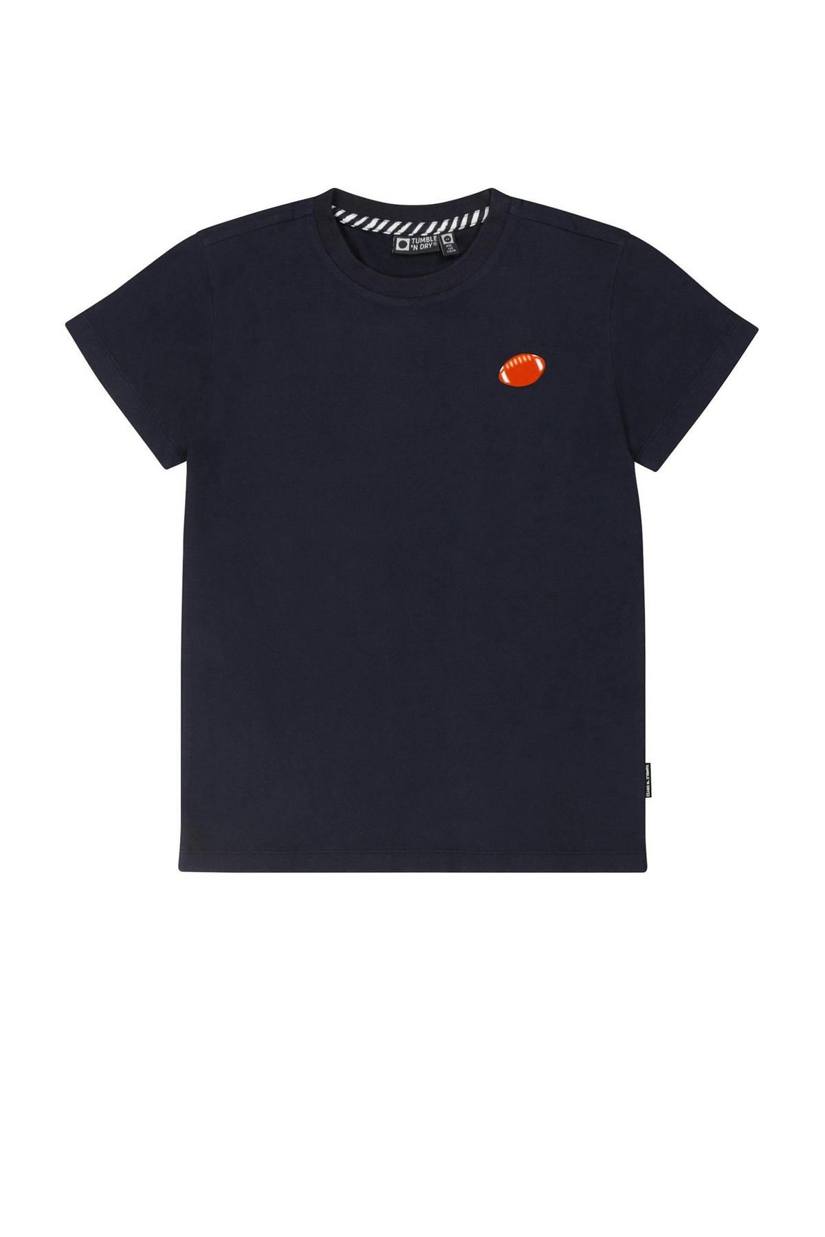 Tumble 'n Dry Mid T-shirt Goal met backprint donkerblauw | kleertjes.com