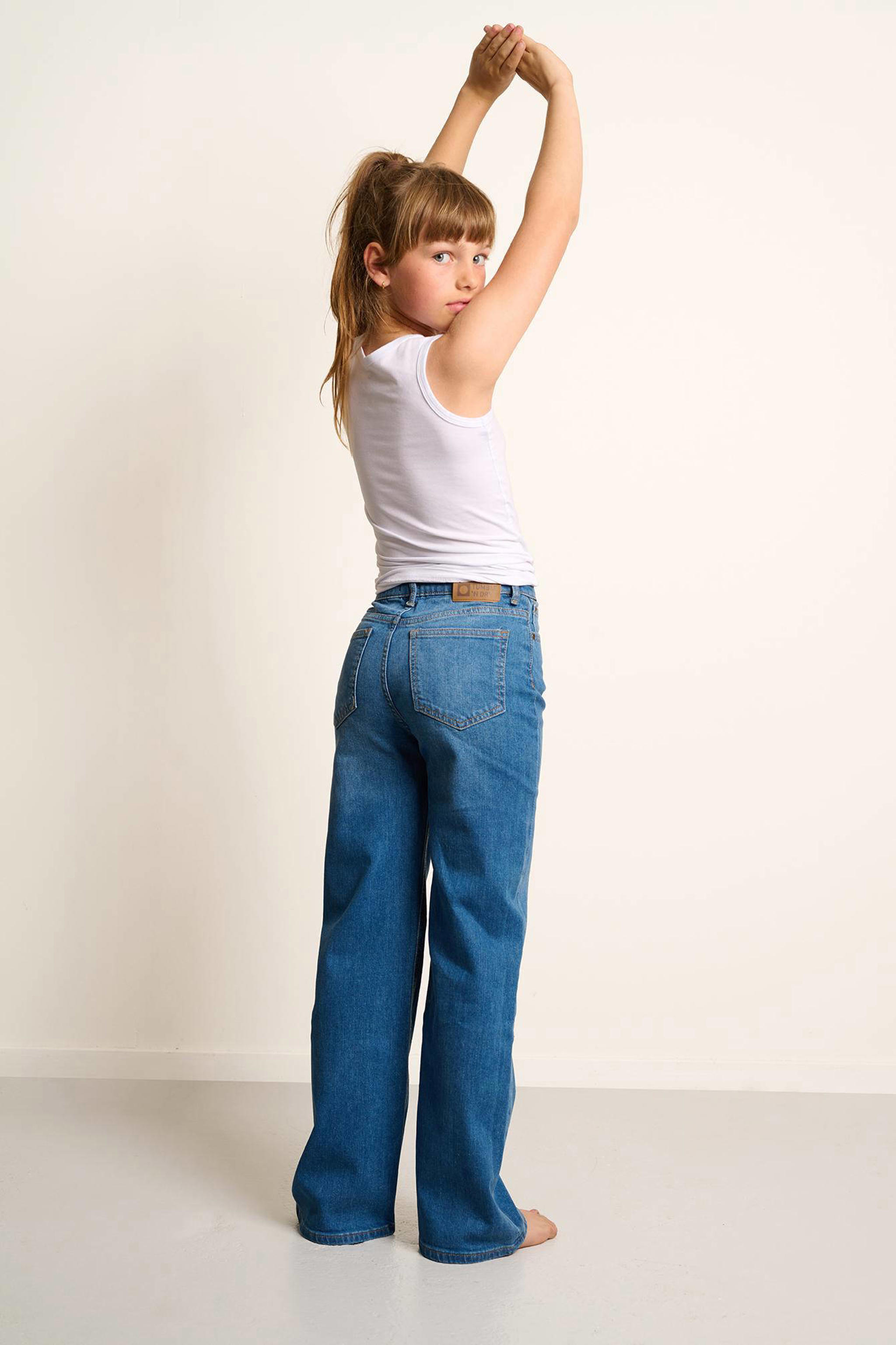 Tumble 'n Dry wide leg jeans Jolien denim medium stonewash | kleertjes.com