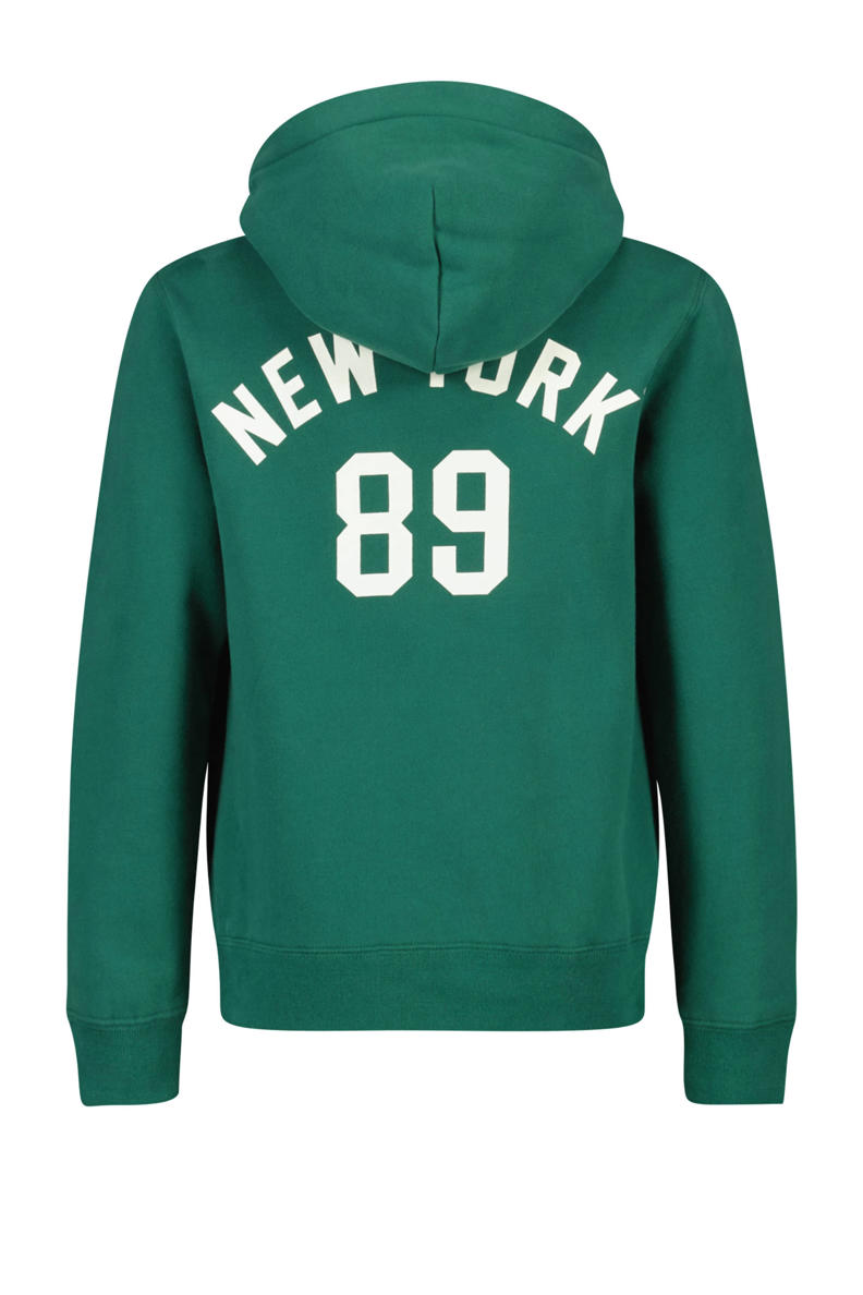 America Today hoodie Seth hood Jr met backprint groen | kleertjes.com