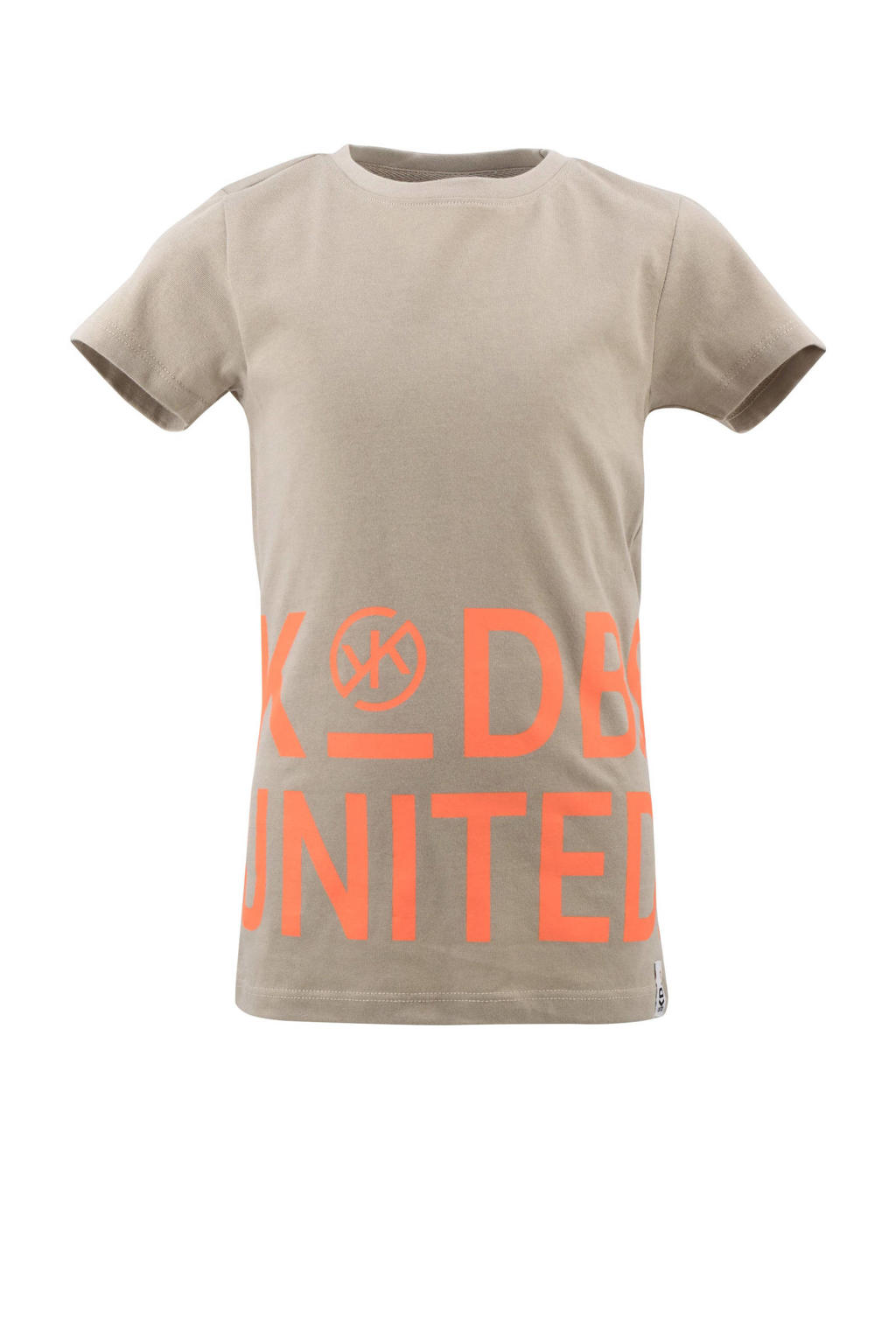 KIDDO T-shirt Ferro met tekst beige | kleertjes.com