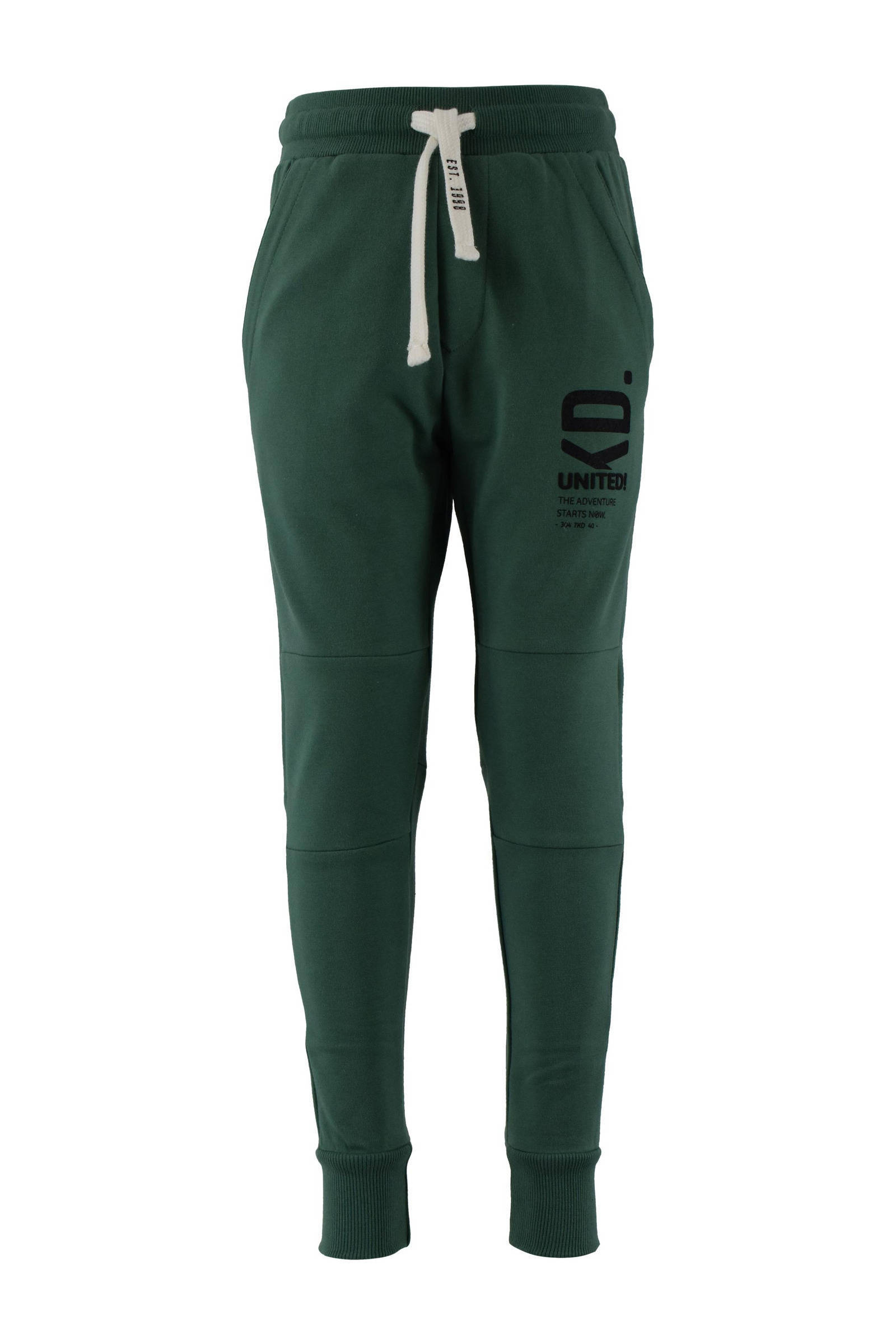 KIDDO regular fit broek Coen met printopdruk groen | kleertjes.com