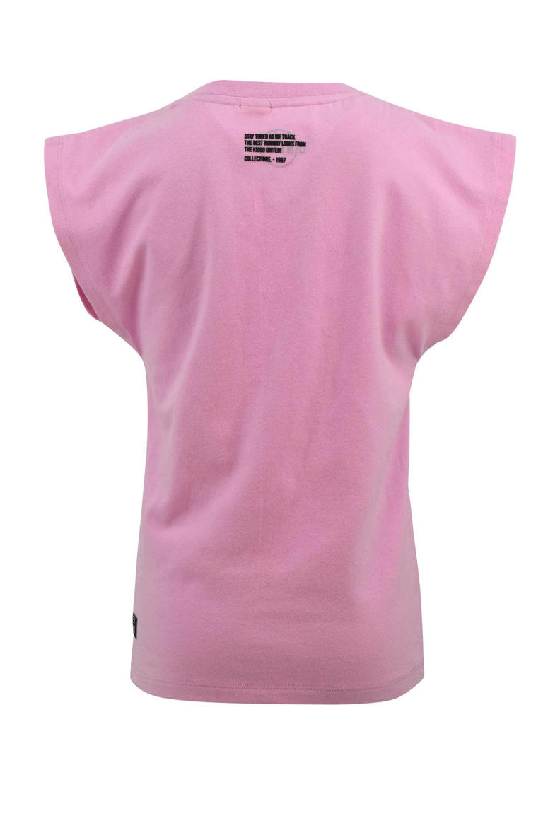 KIDDO T-shirt Zenna met printopdruk roze | kleertjes.com