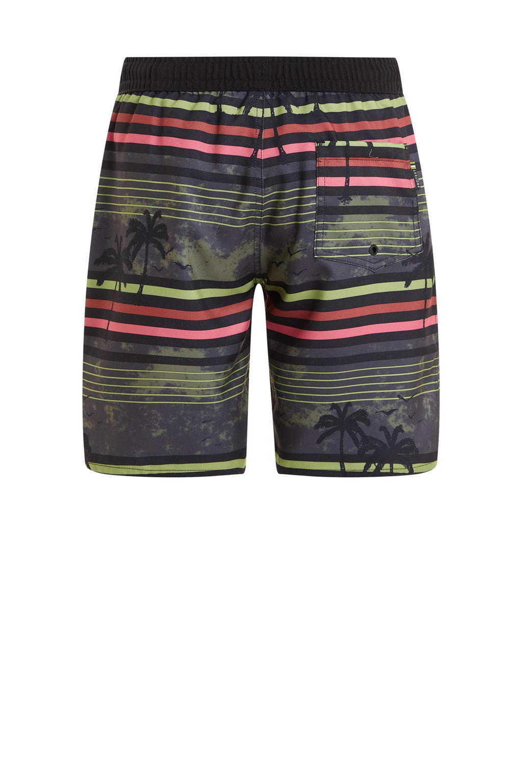 Protest zwemshort PRTJASON JR zwart/groen/roze | kleertjes.com