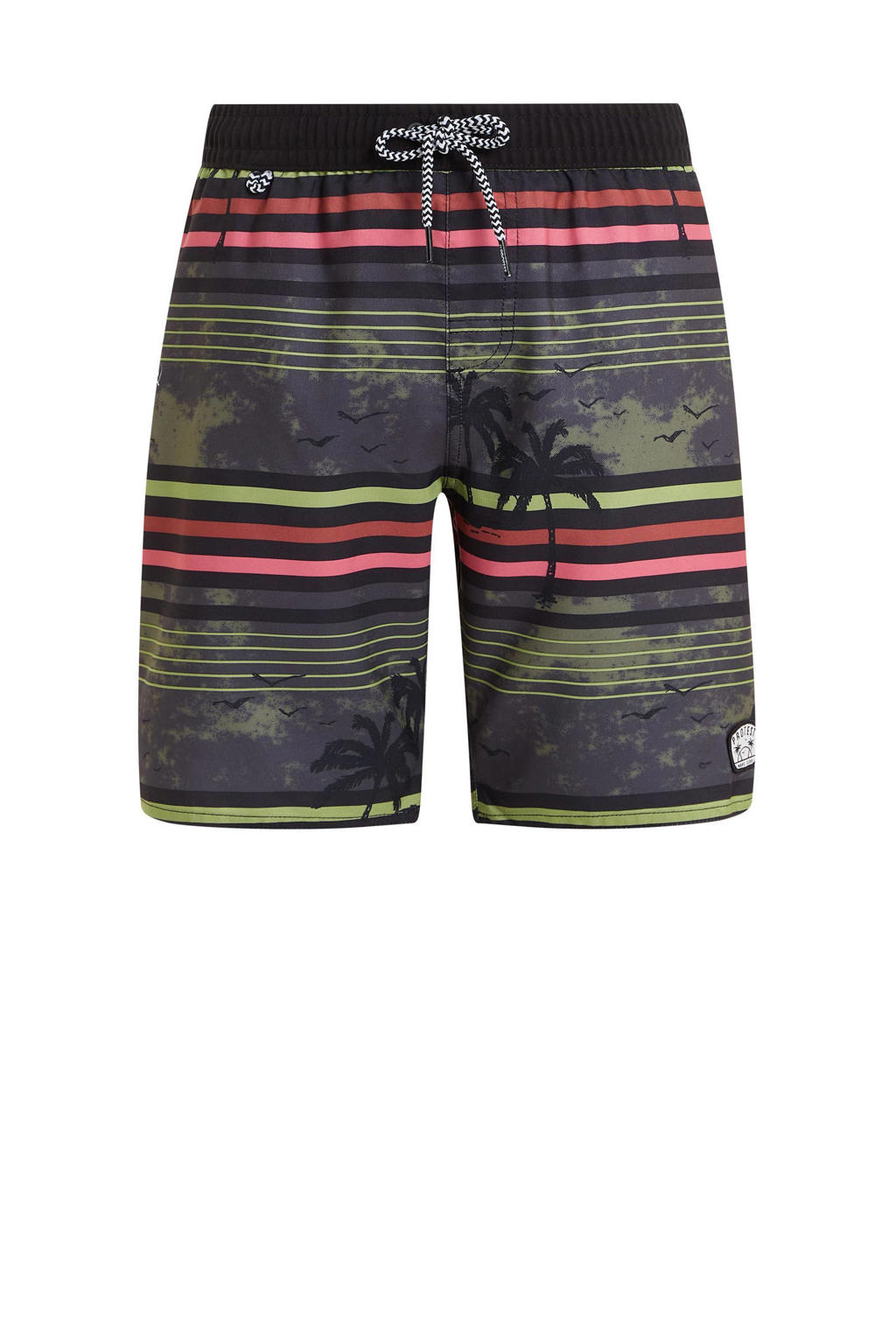 Protest zwemshort PRTJASON JR zwart/groen/roze | kleertjes.com