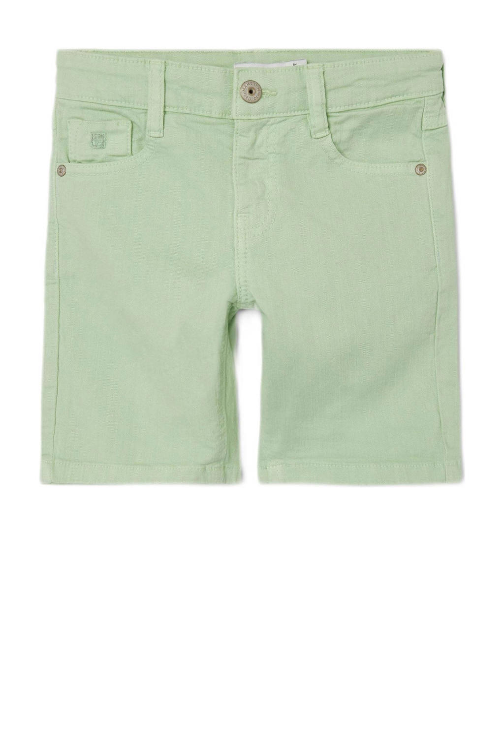 NAME IT KIDS slim fit short NKMSILAS lichtgroen | kleertjes.com