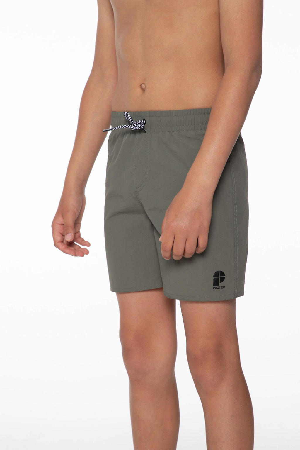 Protest zwemshort CULTURE JR donkergroen | kleertjes.com