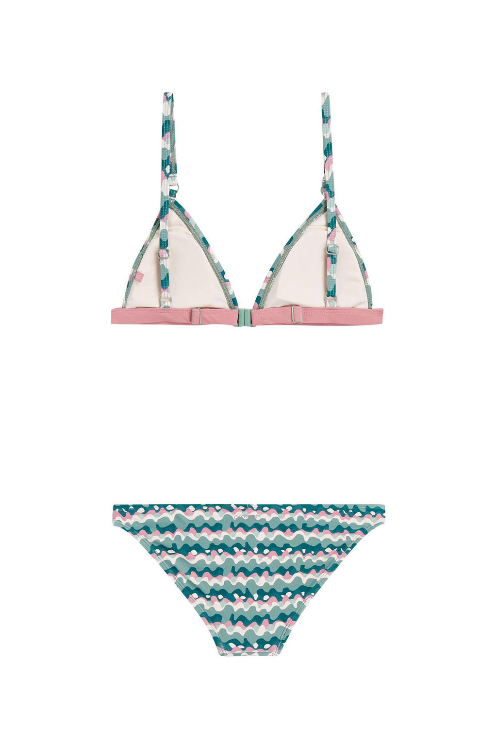 Protest bikini PRTLINSEY JR met print grijsgroen/roze | kleertjes.com