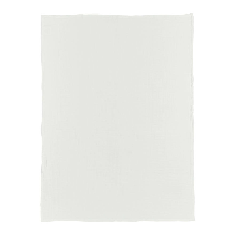 Meyco hydrofiele baby wieglaken 75x100 cm offwhite | kleertjes.com