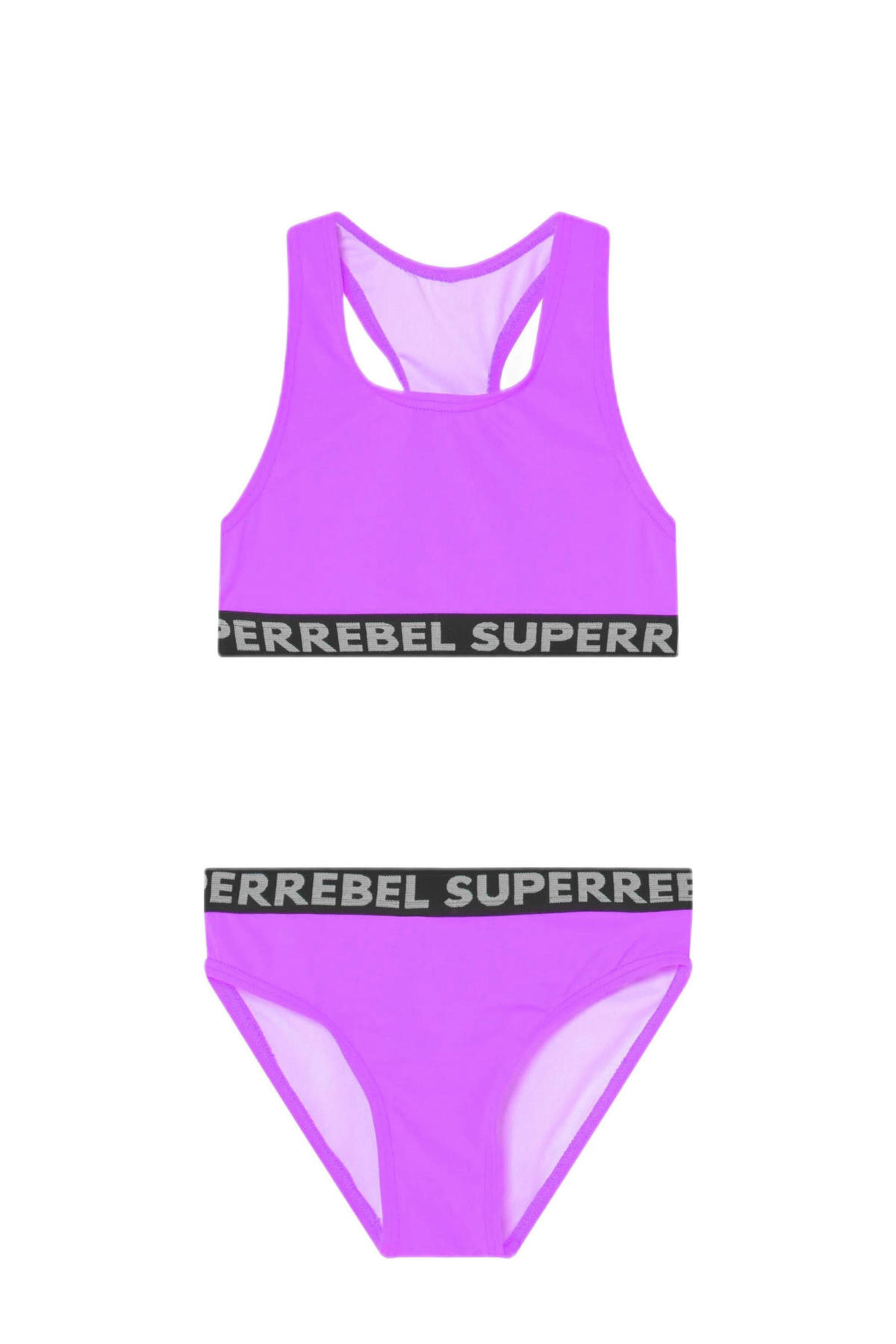 SuperRebel crop bikini Carmel paars | kleertjes.com