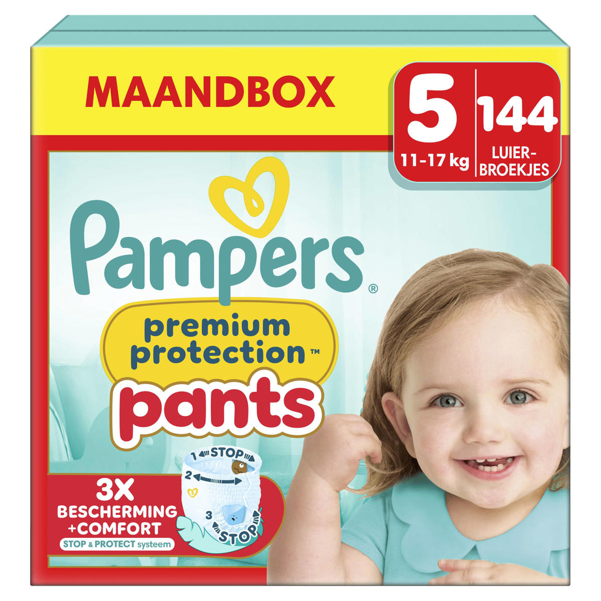 Pampers Premium Protection Pants Maat 5 maandbox - 144 luierbroekjes ...