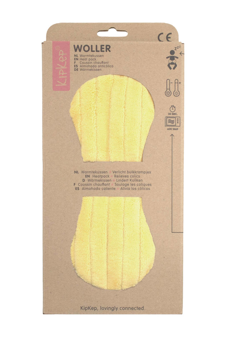 KipKep Woller warmtekussen Deluxe Pale Banana | kleertjes.com