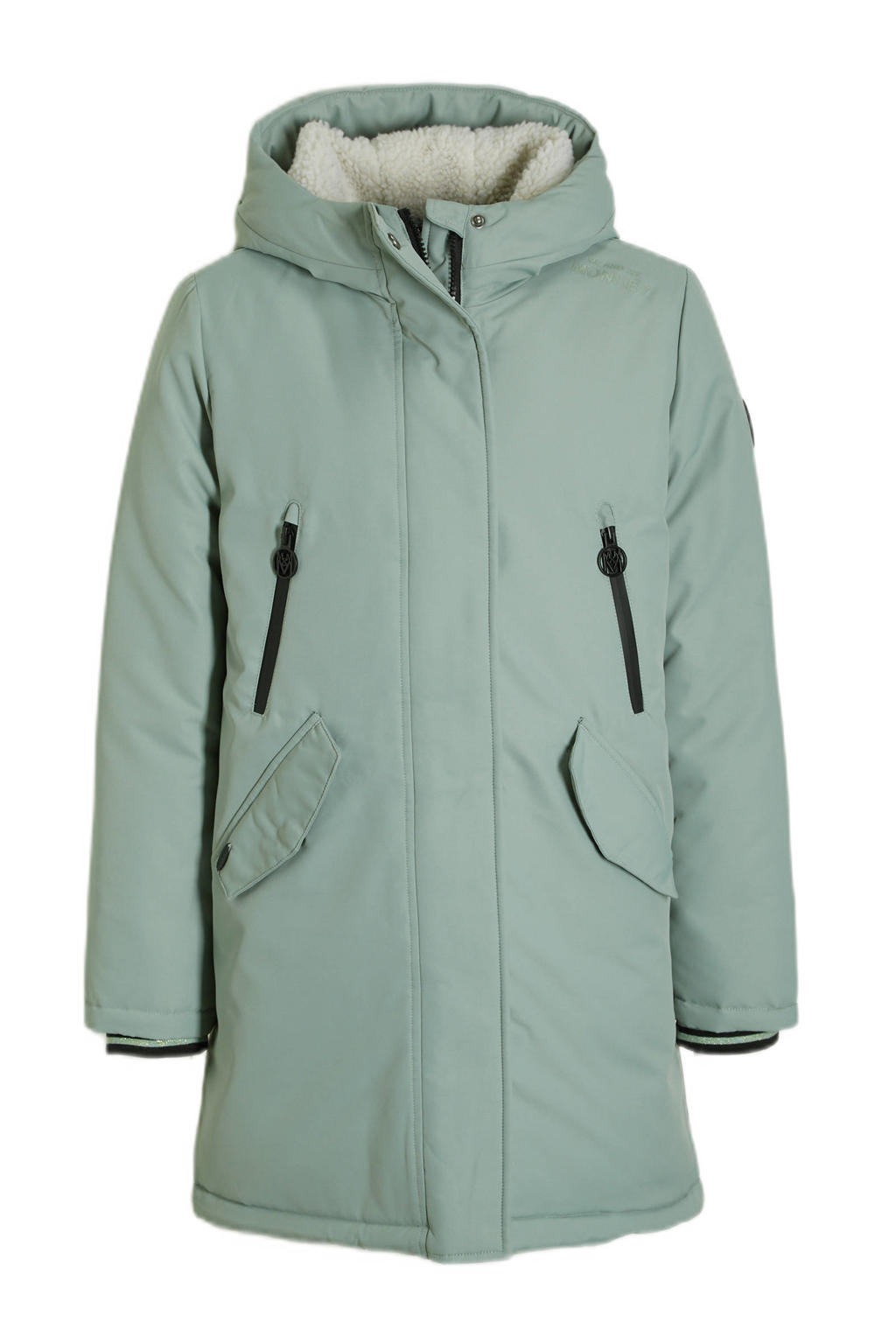 Me & My Monkey winterjas Nadia mintgroen | kleertjes.com