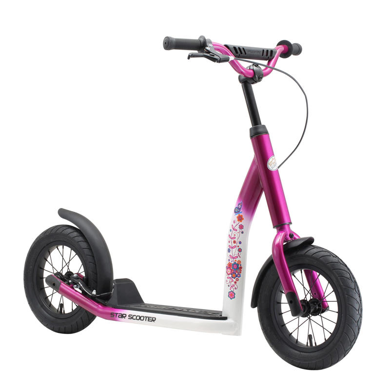 STAR SCOOTER New Gen Sport, autoped, 12 inch, roze | kleertjes.com